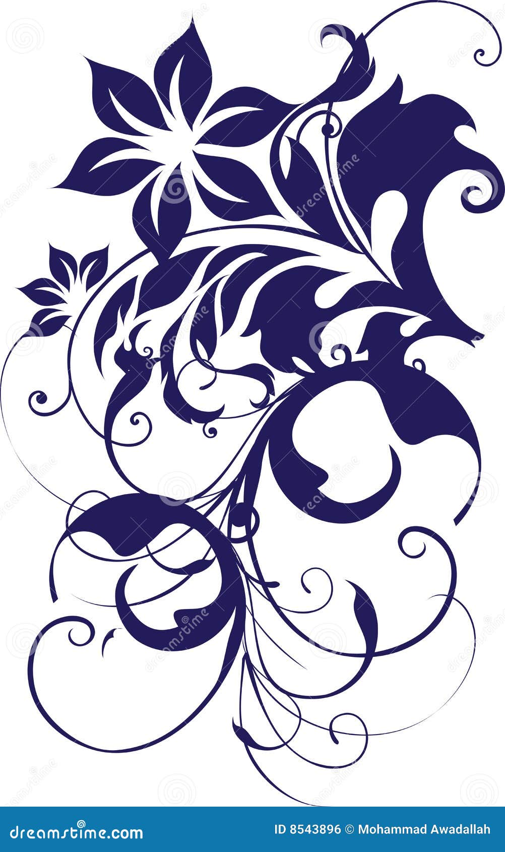 Rose and Roots stock vector. Illustration of abstraction - 8543896