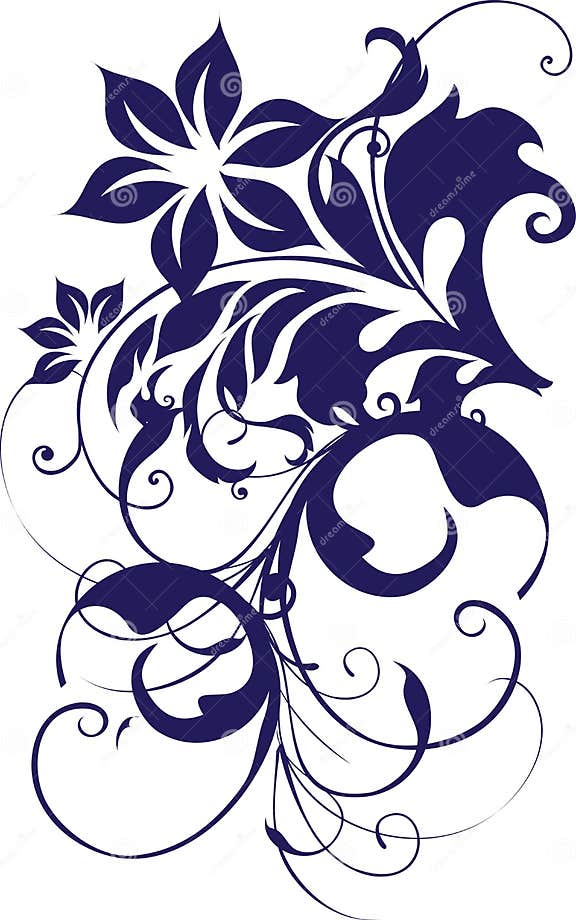 Rose and Roots stock vector. Illustration of abstraction - 8543896