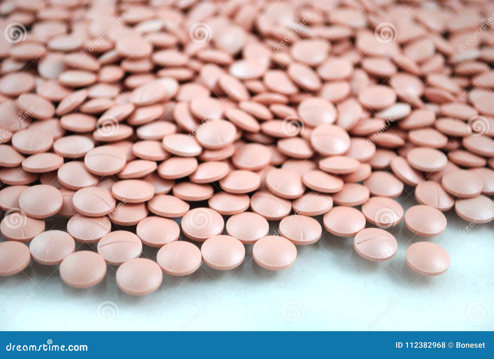 Rose round tablets stock photo. Image of antibiotic - 112382968