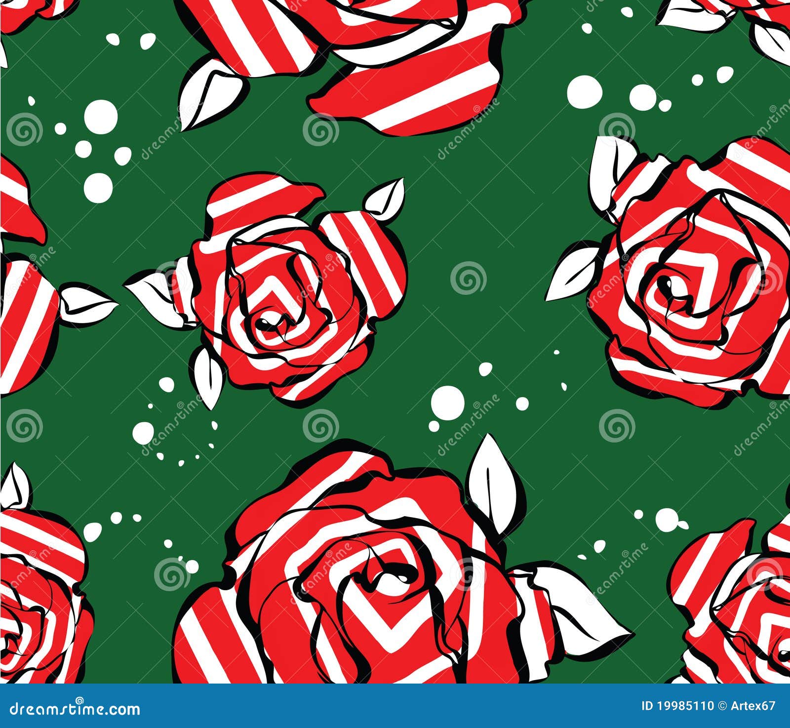 Rose seamless background stock vector. Illustration of roses - 19985110