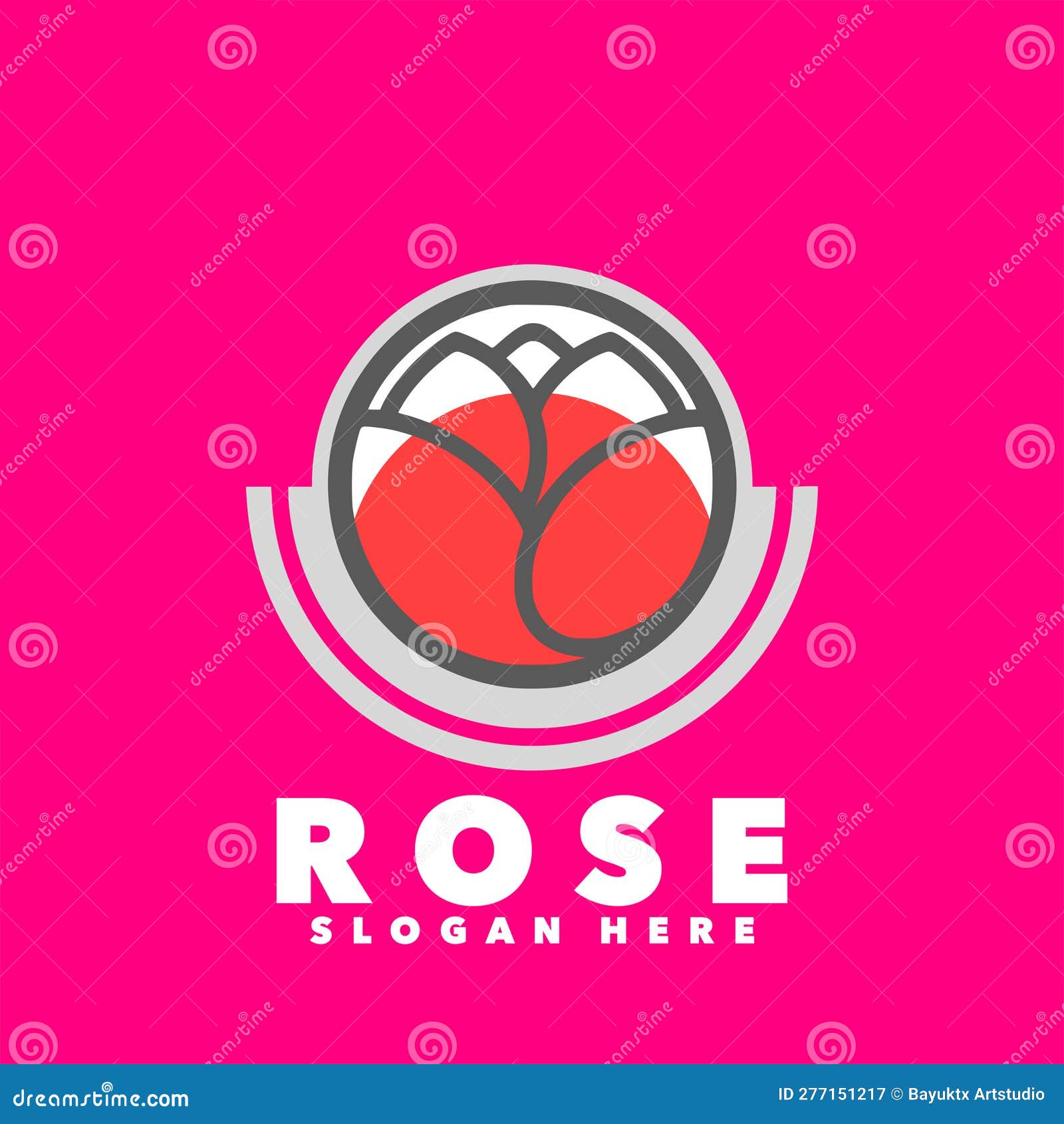 Rose simple stock vector. Illustration of number, brand - 277151217