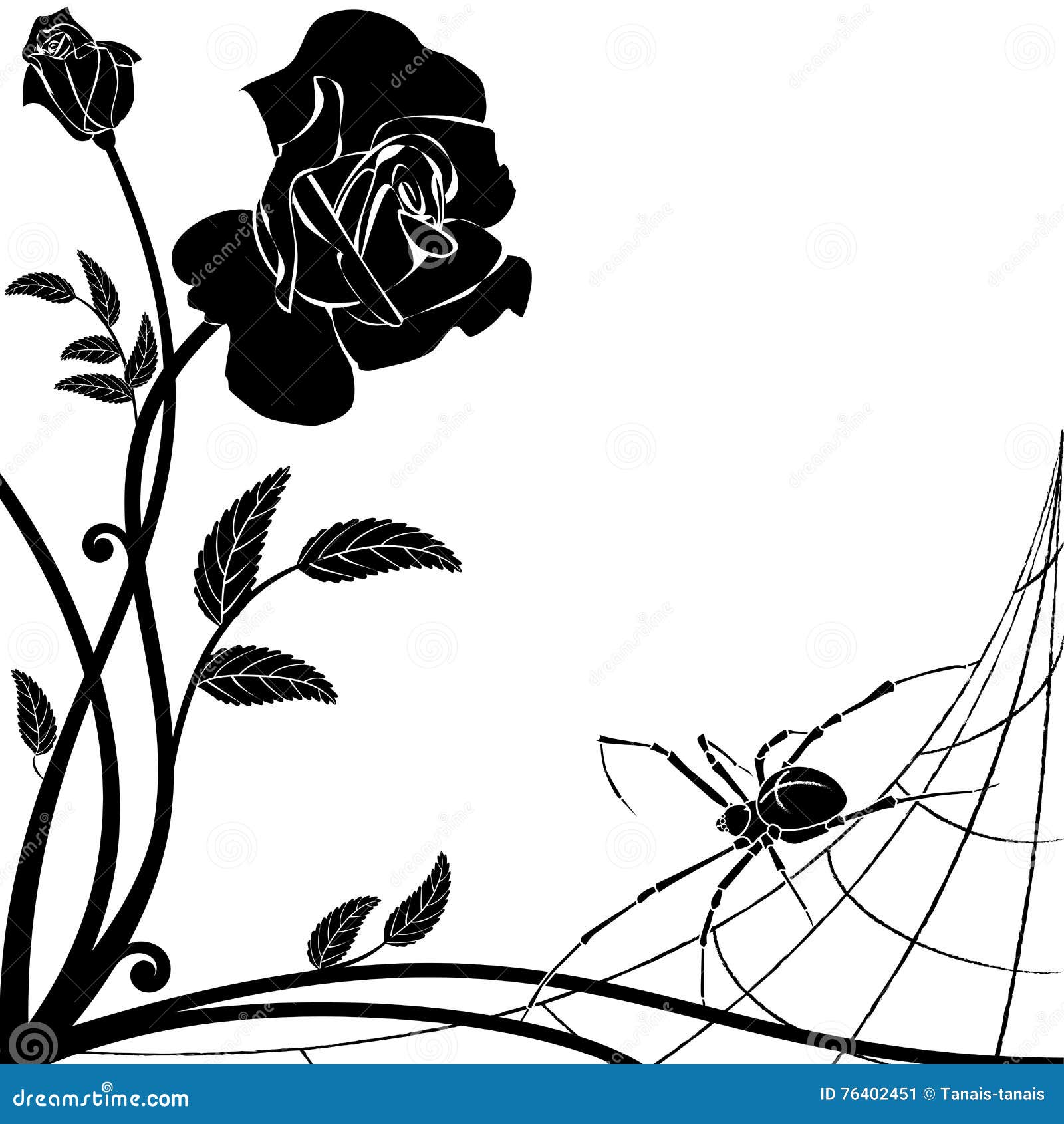 Rose Spider Stock Illustrations – 234 Rose Spider Stock Illustrations ...