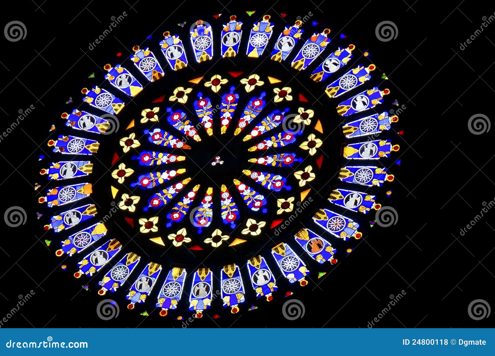 Rose stained window stock photo. Image of glass, building - 24800118