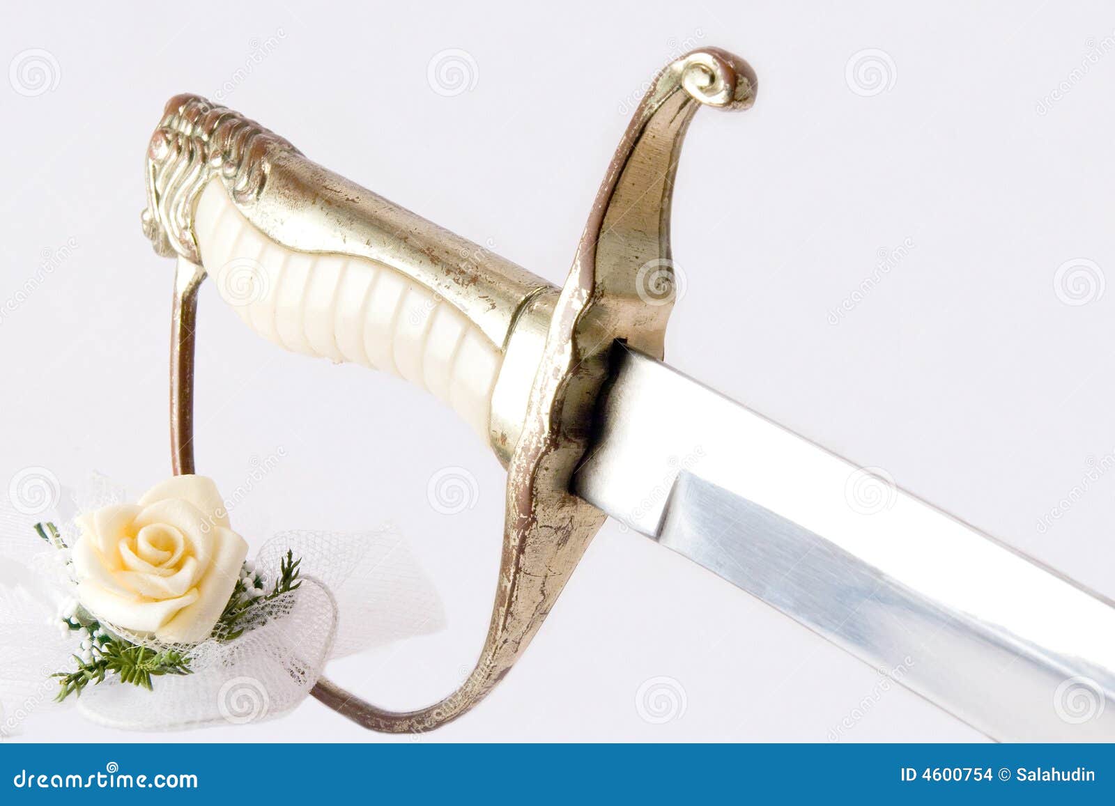 Rose and sword stock photo. Image of beauty, conquest - 4600754
