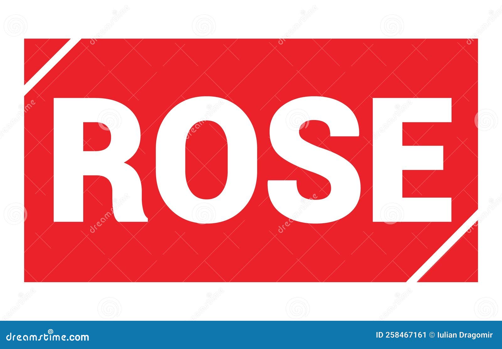 ROSE Text Written on Red Stamp Sign Stock Illustration - Illustration ...