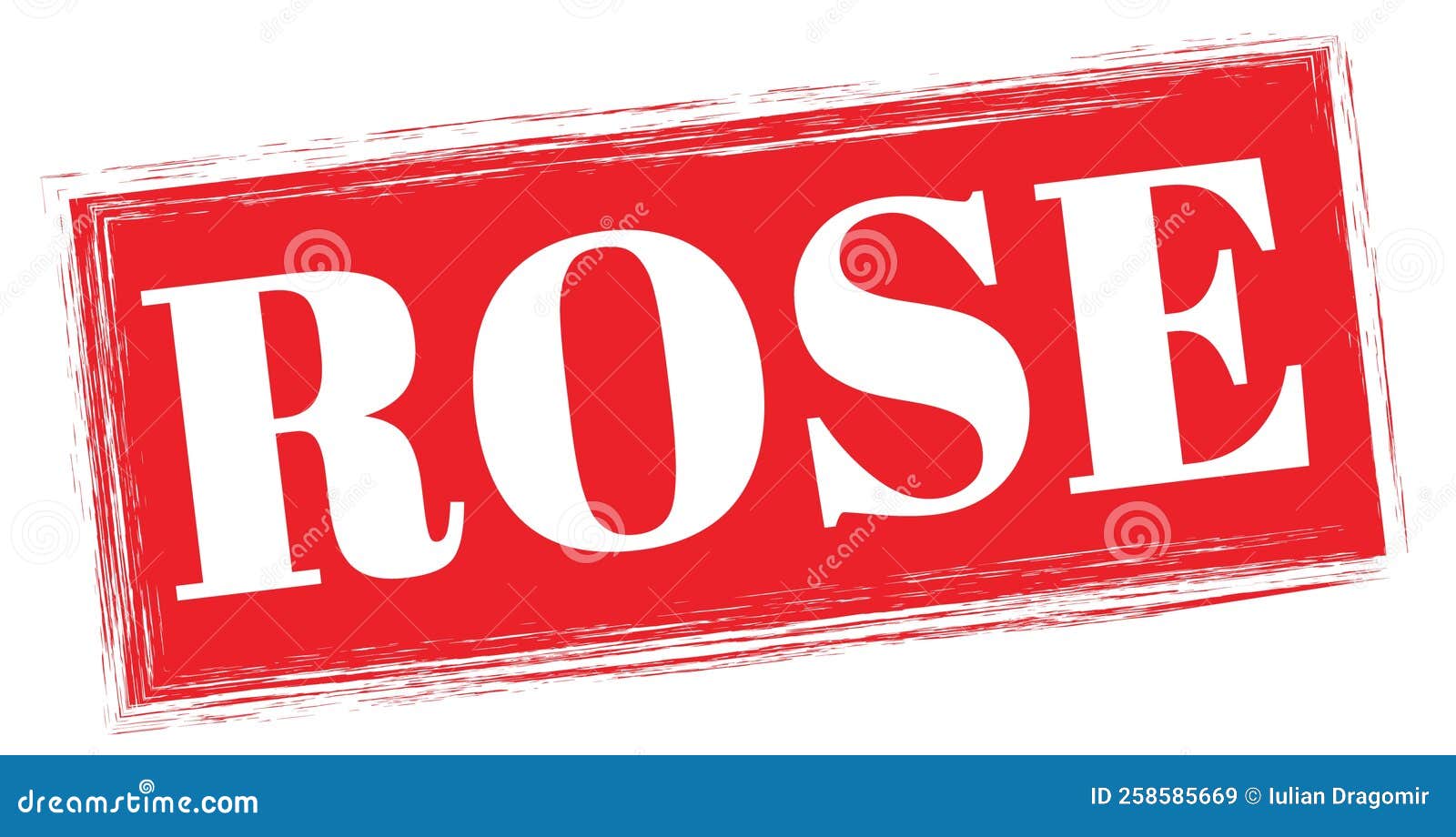 ROSE Text Written on Red Stamp Sign Stock Illustration - Illustration ...