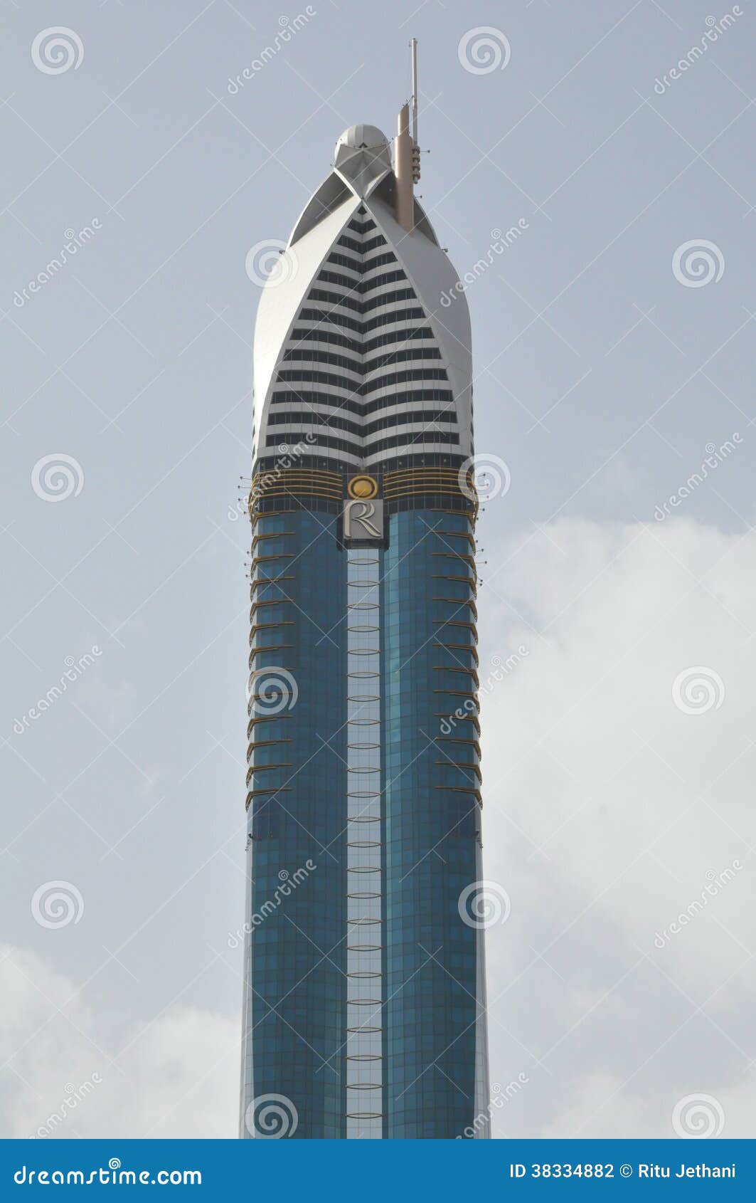 Rose Tower in Dubai, UAE editorial photography. Image of construction ...