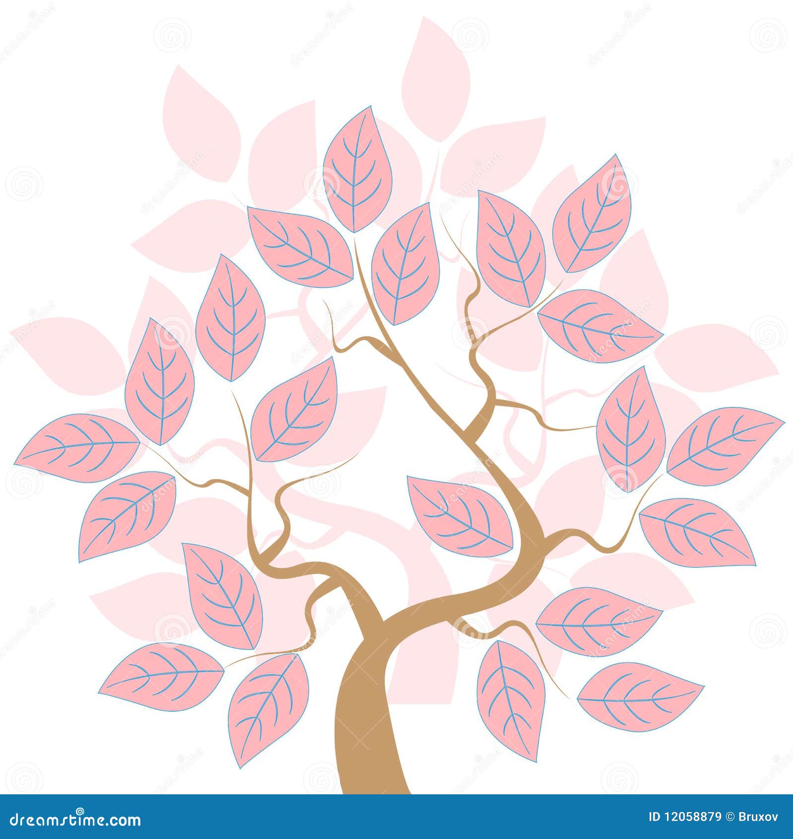 Rose tree stock vector. Illustration of flower, beauty - 12058879