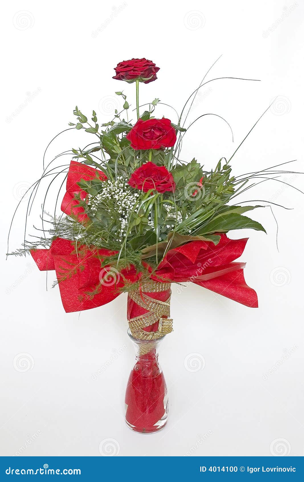 Rose in vase stock photo. Image of rose, elegant, loving - 4014100