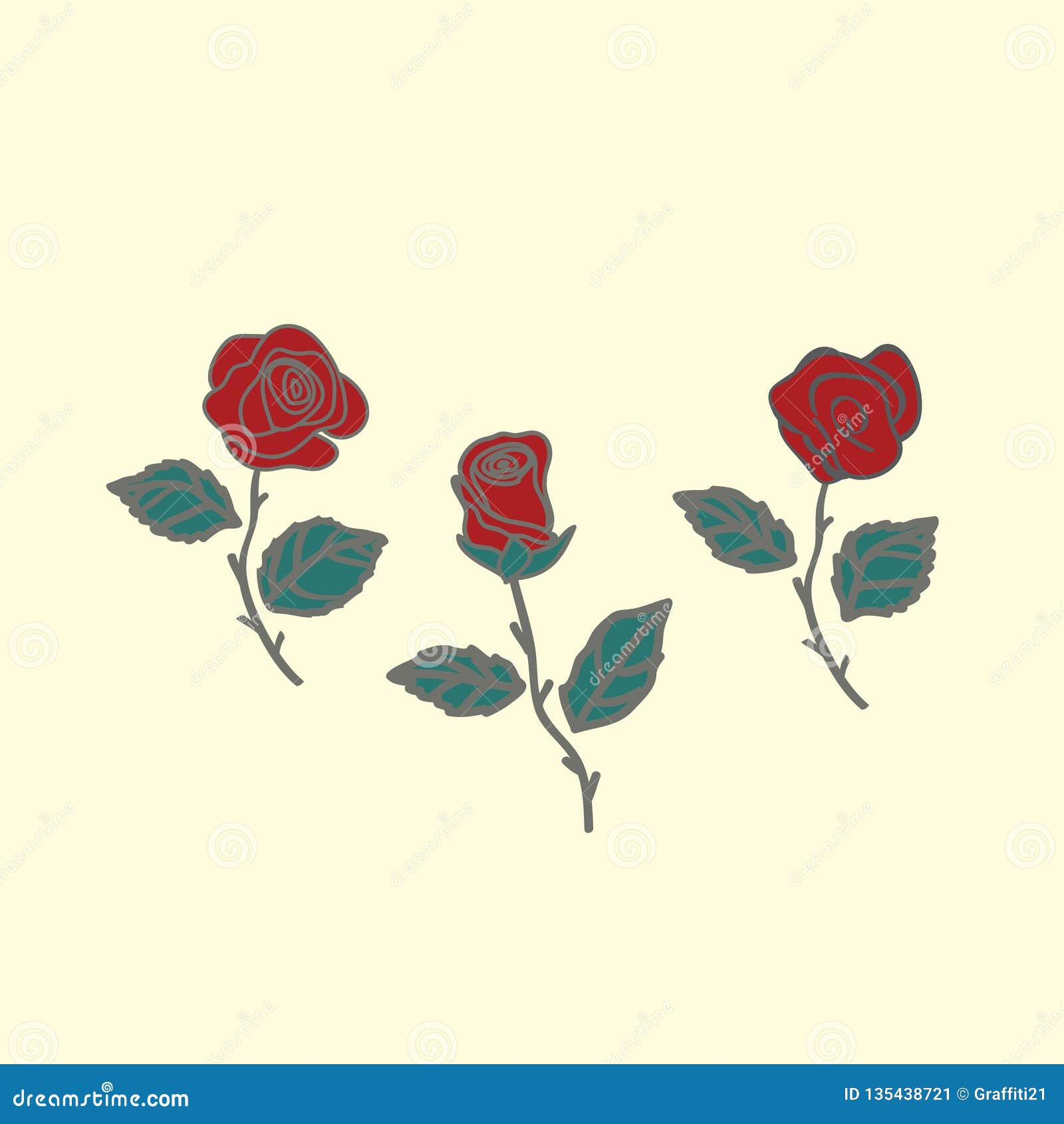 Rose vector stock vector. Illustration of graphic, floral - 135438721