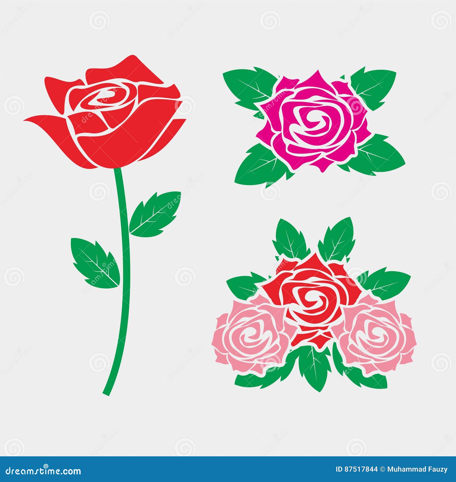 Rose Vector stock vector. Illustration of flower, garden - 87517844
