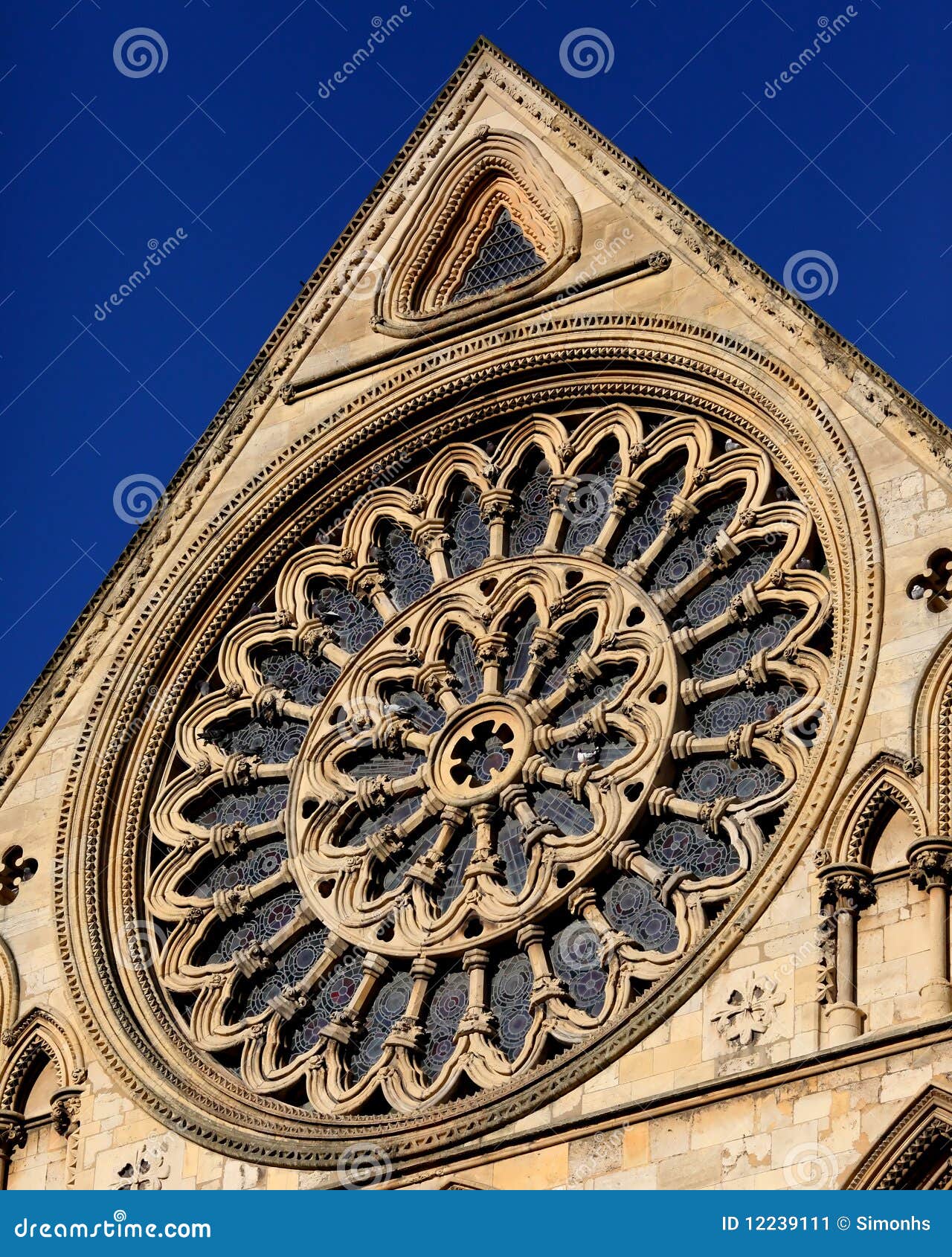 Rose Window stock image. Image of round, stone, detail - 12239111
