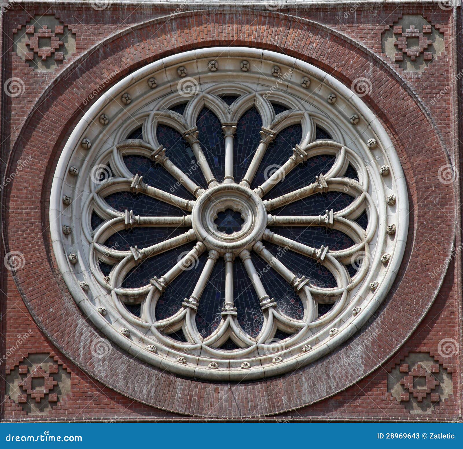 Rose window stock image. Image of gothic, closeup, ornate - 28969643