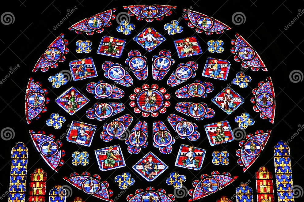 Rose-window stock image. Image of beautiful, divine, catholic - 5918401