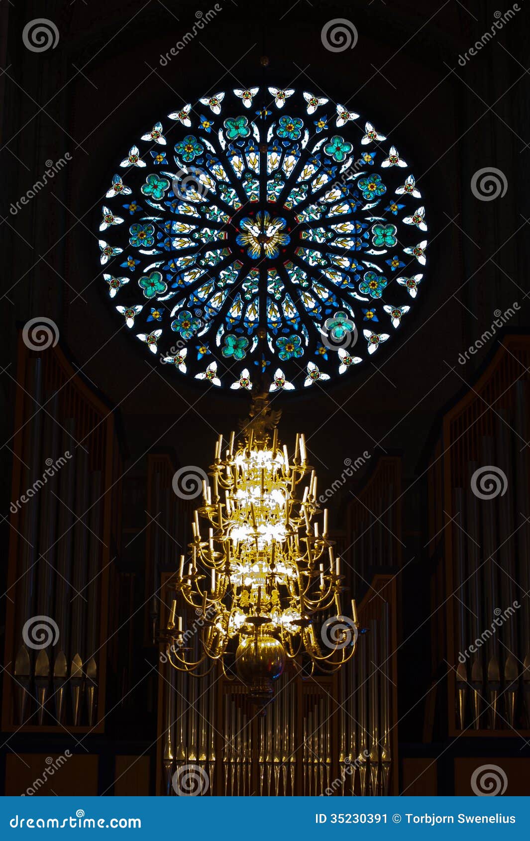 Rose Window and the Ruffatti Organ Stock Image - Image of ruffatti ...