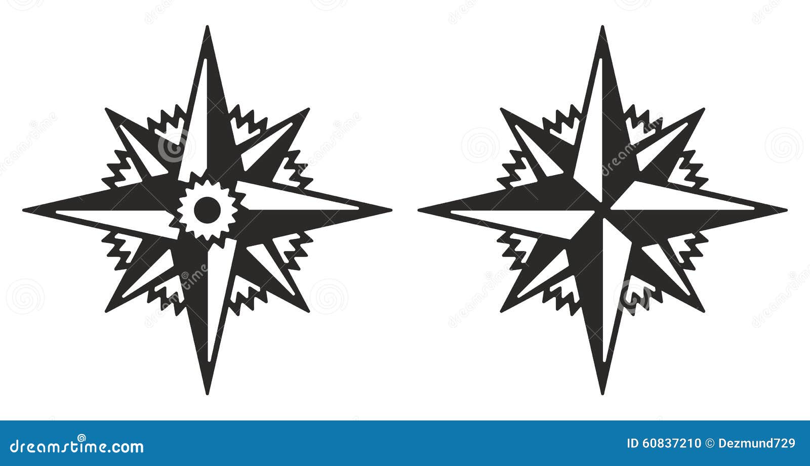 Map Of The Winds Vector Illustration. Educational Air Flow Direction ...