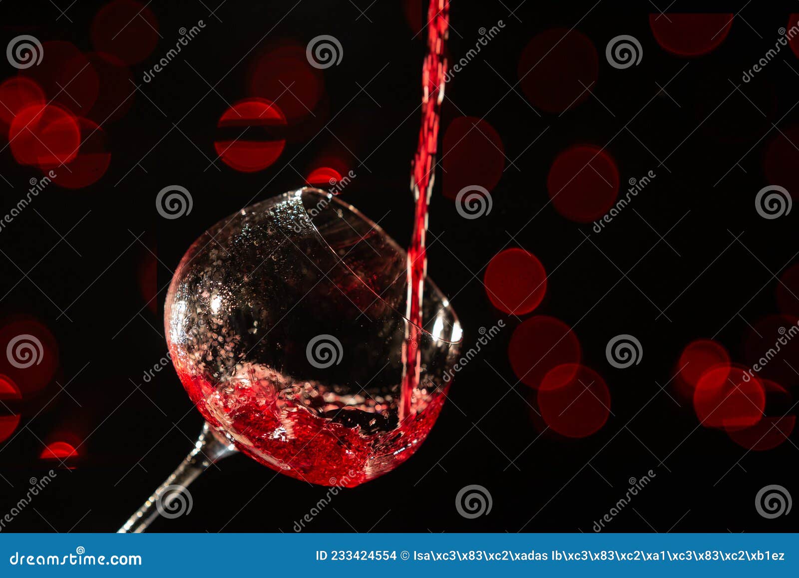 Red Wine In Falling Glass Royalty-Free Stock Photography ...