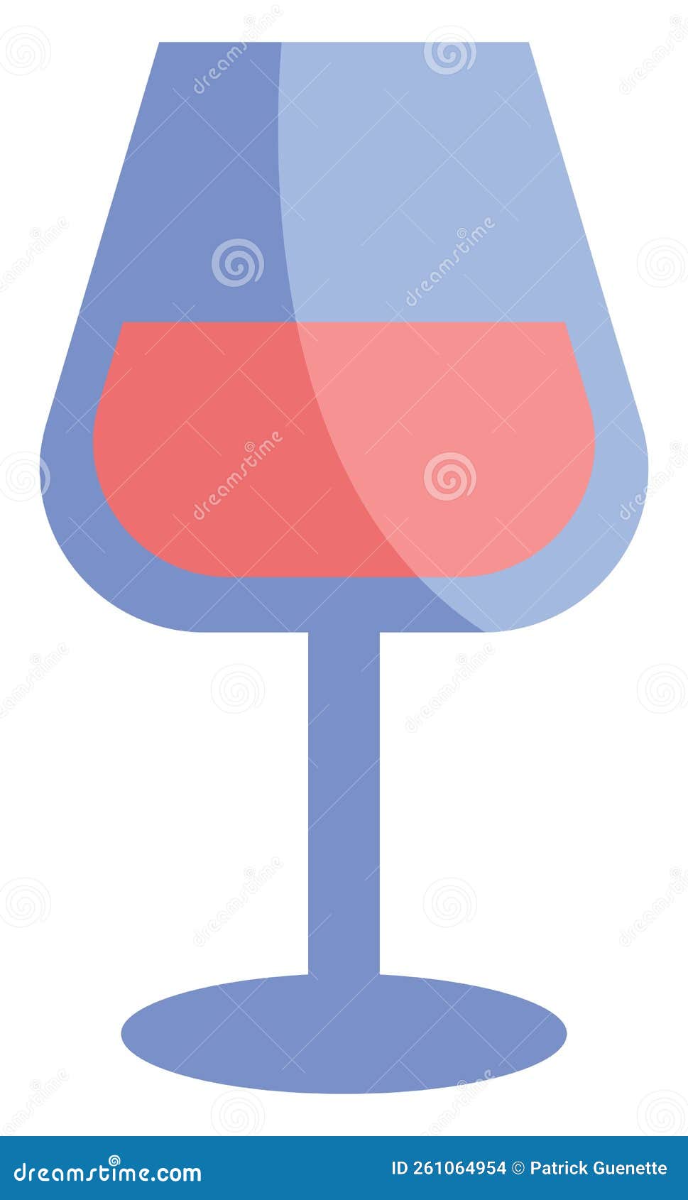 Rose wine, icon stock vector. Illustration of isolated - 261064954