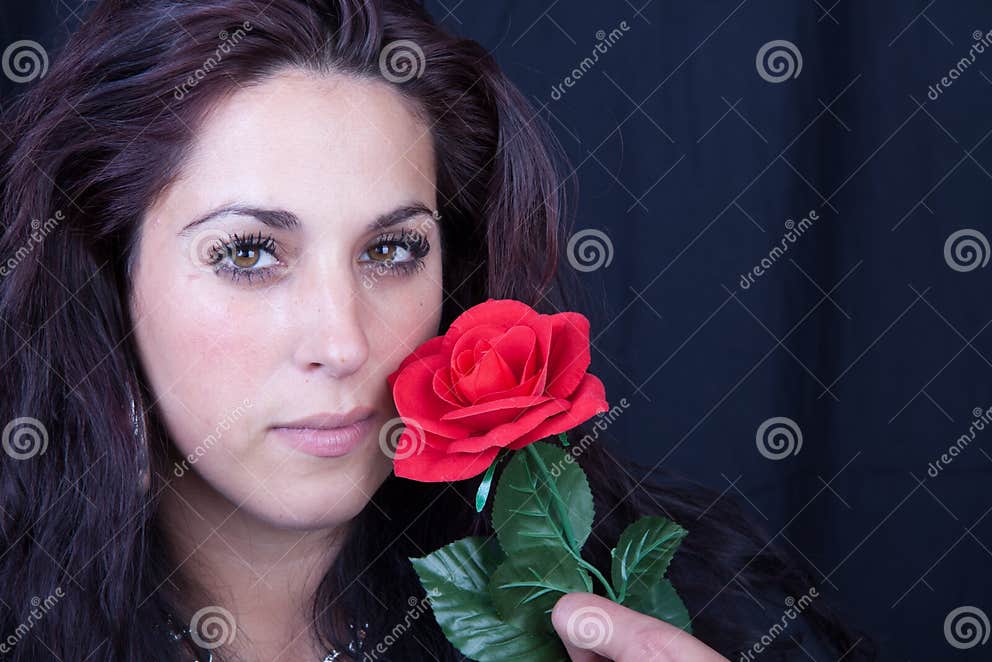 Rose woman stock image. Image of beauty, woman, rose - 45533955