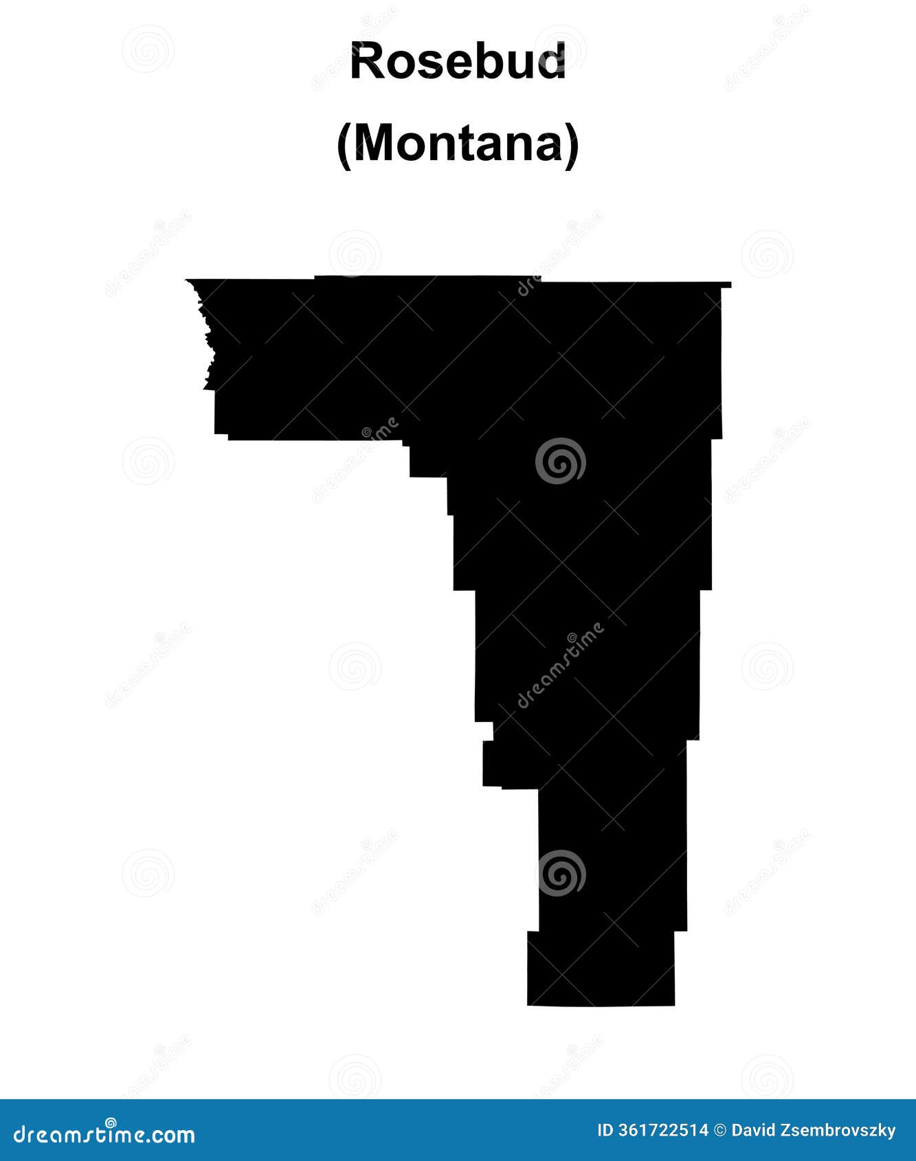 Rosebud Outline Map Stock Image | CartoonDealer.com #357459139