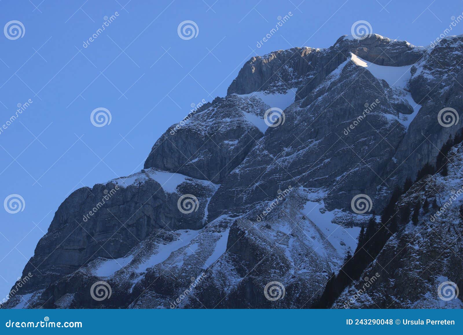 Rosegg, Part of Mount Pilatus Stock Photo - Image of snow, ridge: 243290048