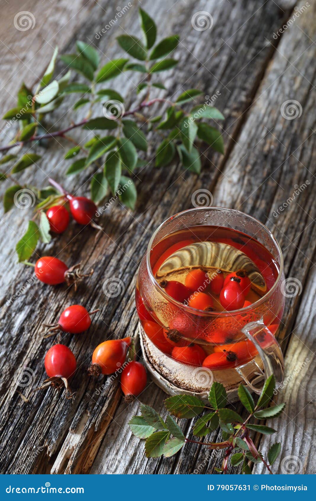 Rosehip tea and berries stock image. Image of healthy - 79057631