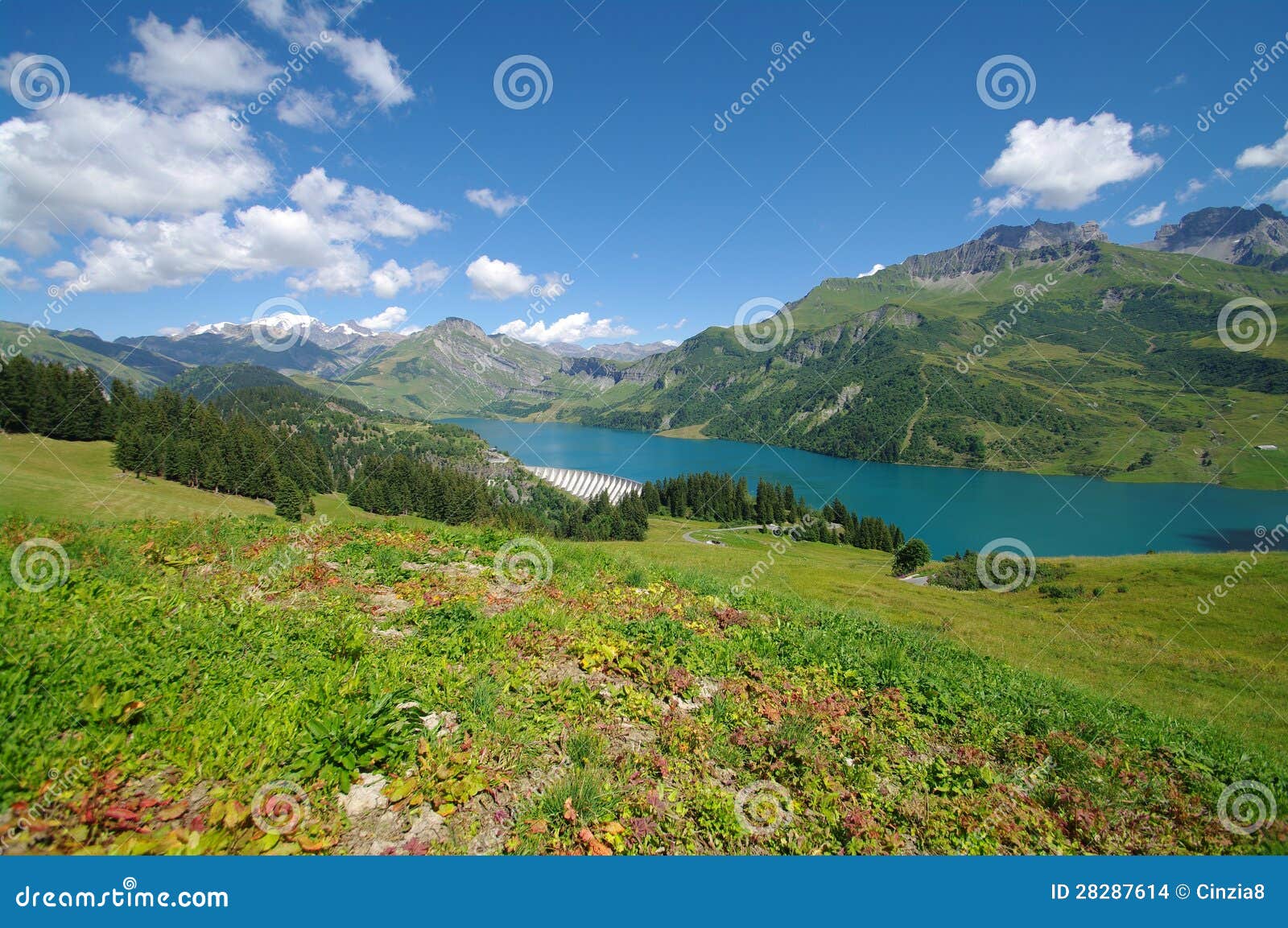 Roselend dam stock photo. Image of water, nature, landscape - 28287614
