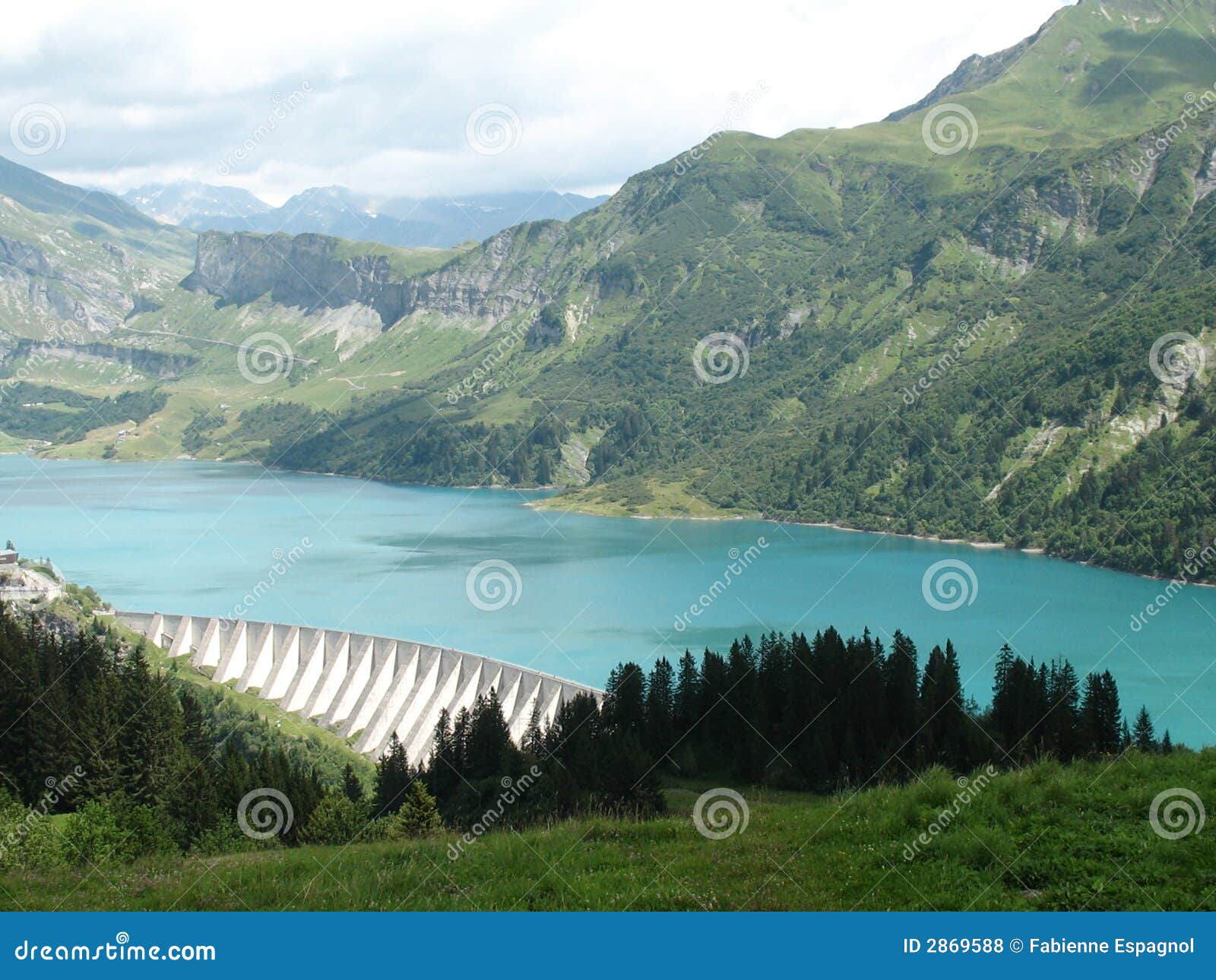 Roselend dam stock photo. Image of alpine, country, magnificent - 2869588