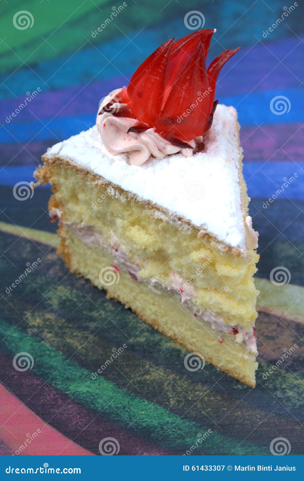 Rosella or Roselle Cake stock image. Image of food, icing - 61433307