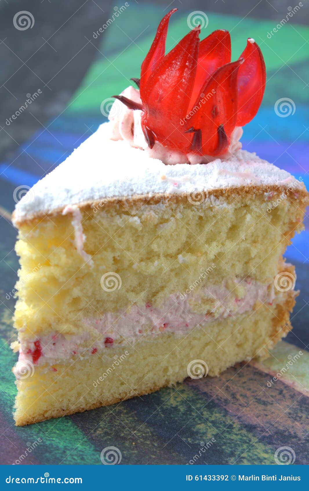 Rosella or Roselle Cake stock photo. Image of cream, flavor - 61433392