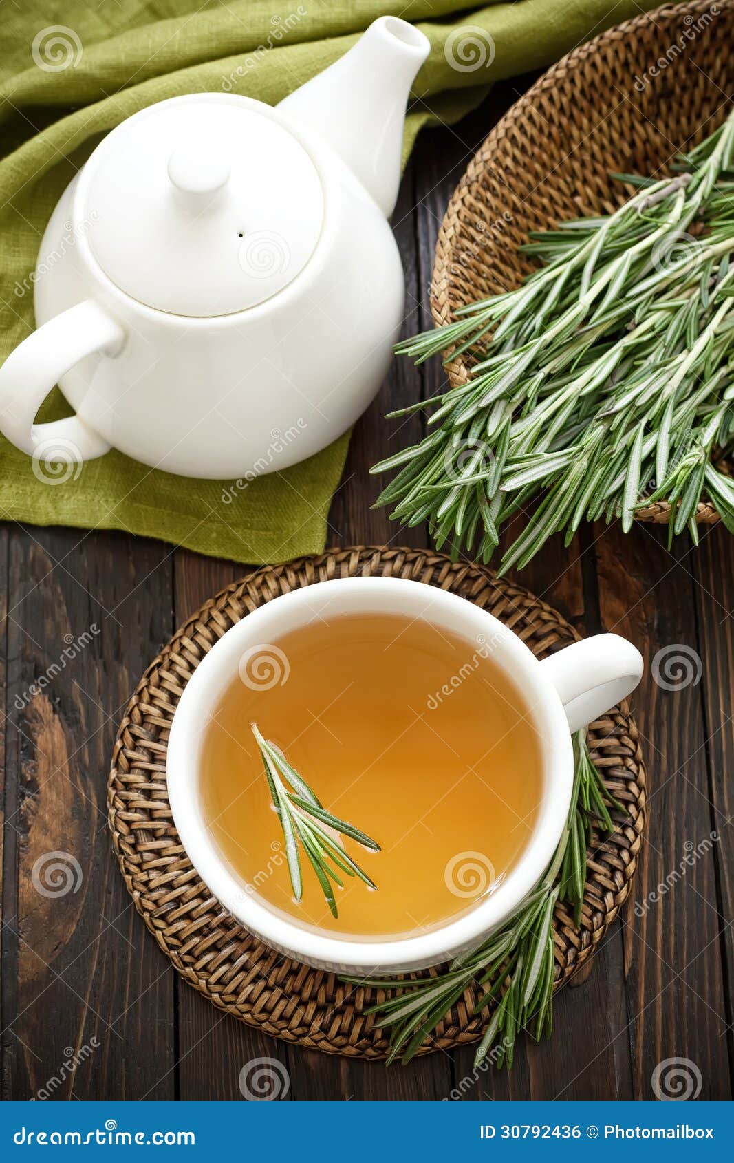 Rosemary tea stock photo. Image of plant, bright, closeup - 30792436