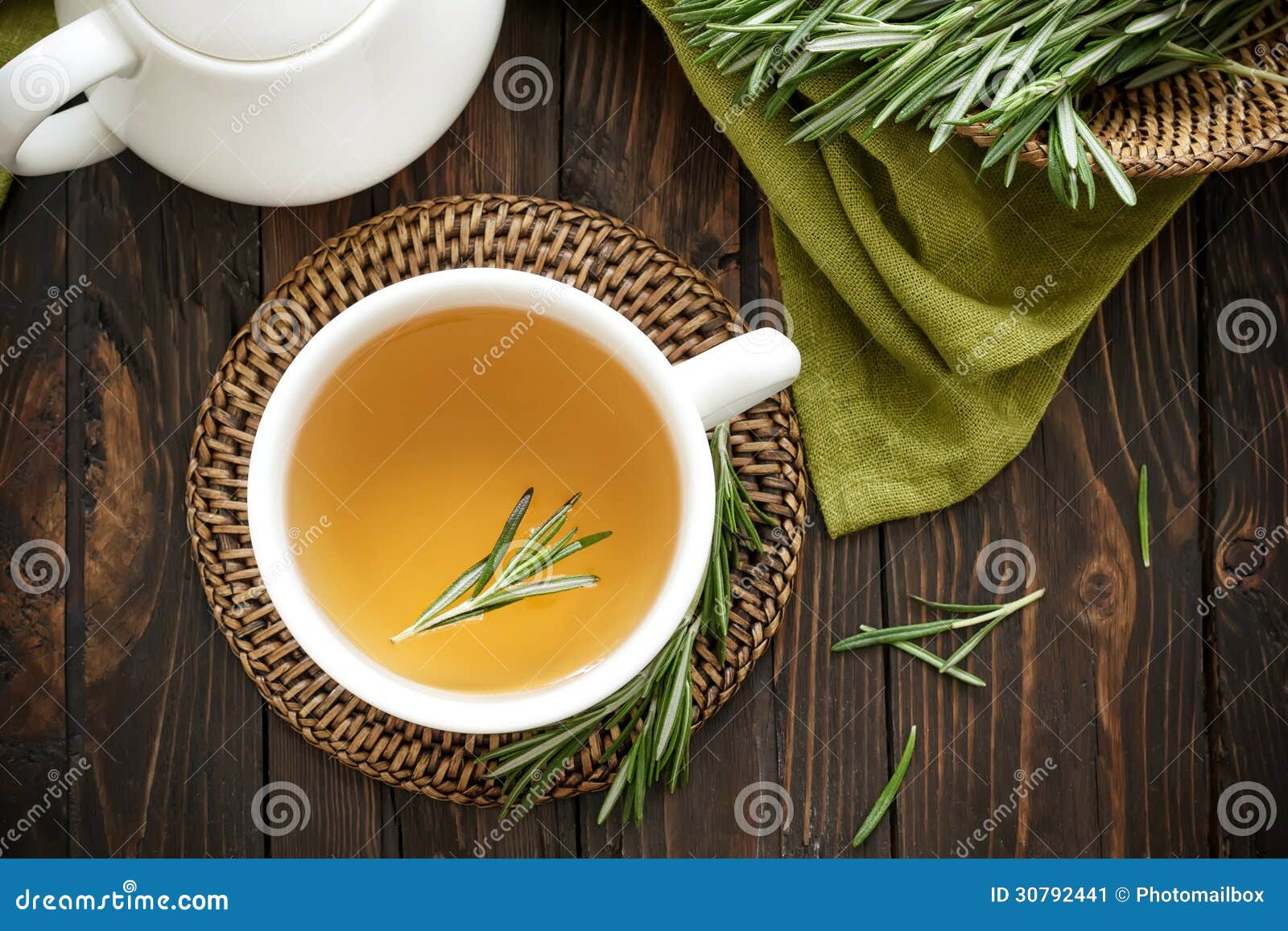 Rosemary tea stock image. Image of life, plant, fresh - 30792441