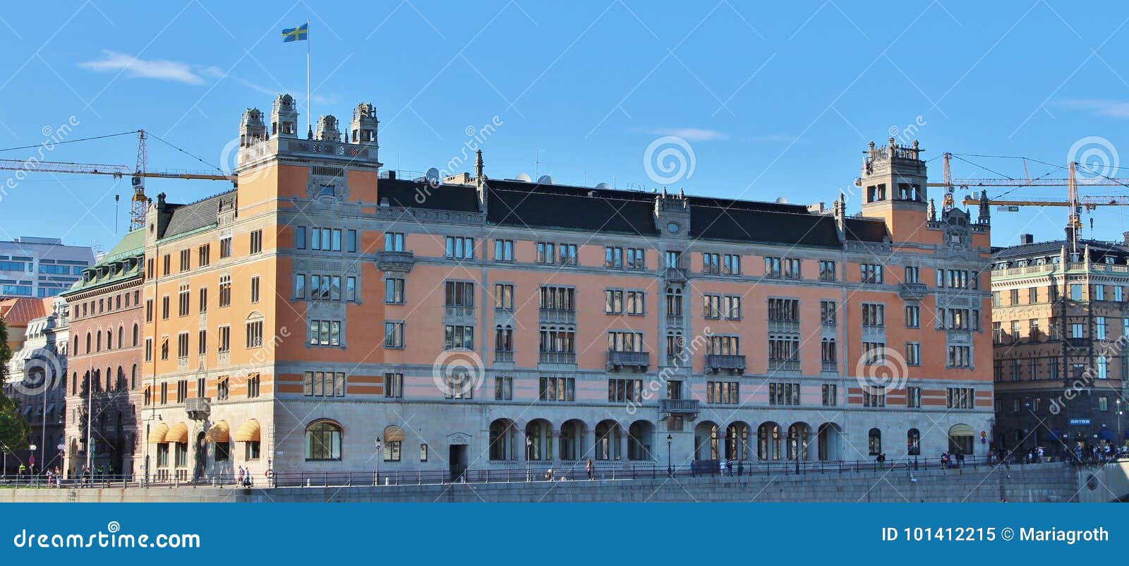 Rosenbad in Stockholm redactionele afbeelding. Image of noords - 101412215