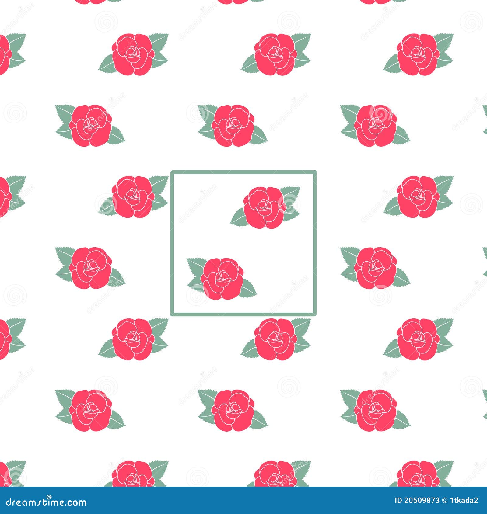 Roses 2 stock vector. Illustration of pattern, nature - 20509873