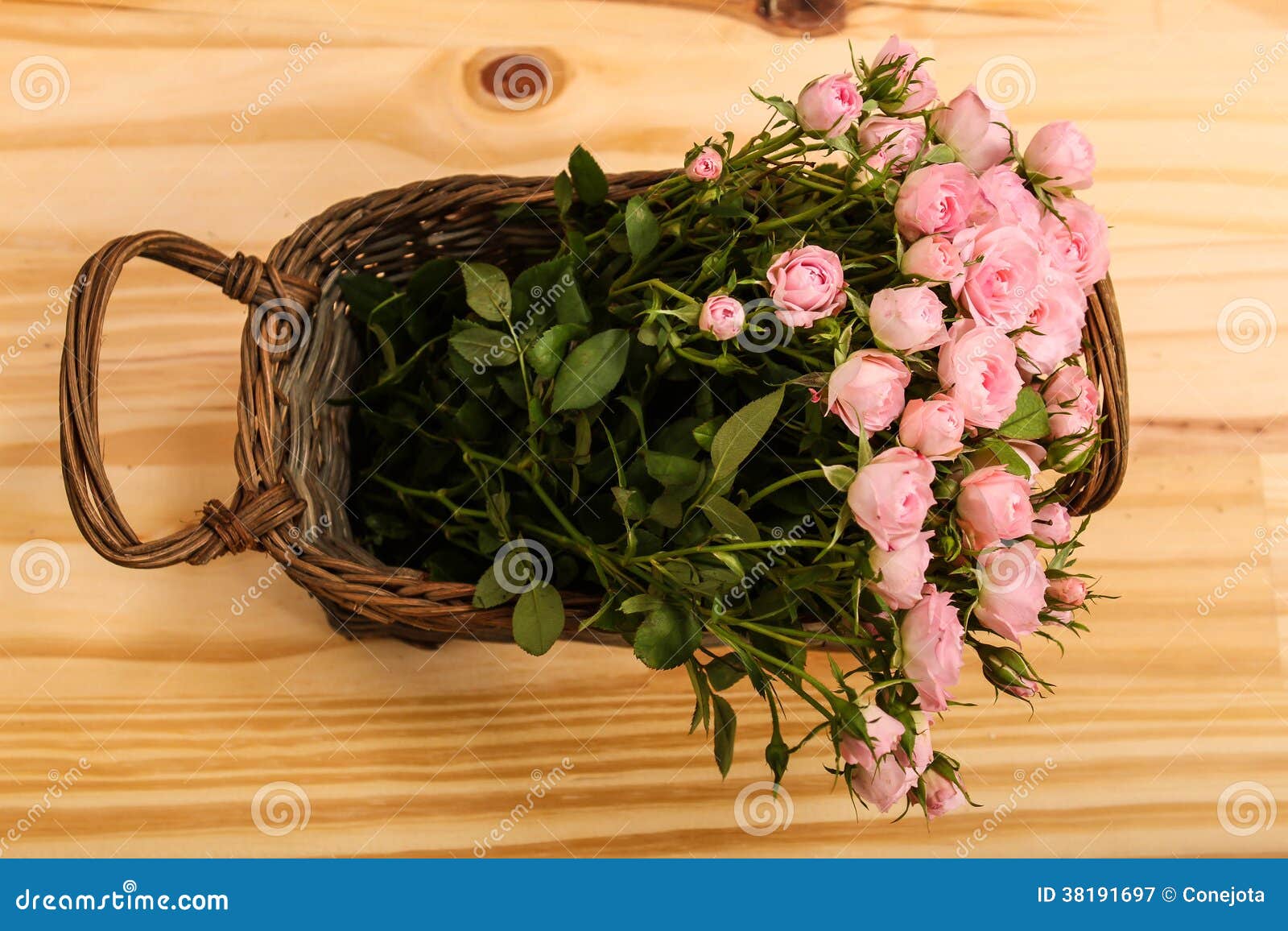 Roses in a basket stock image. Image of elegant, fragrance - 38191697