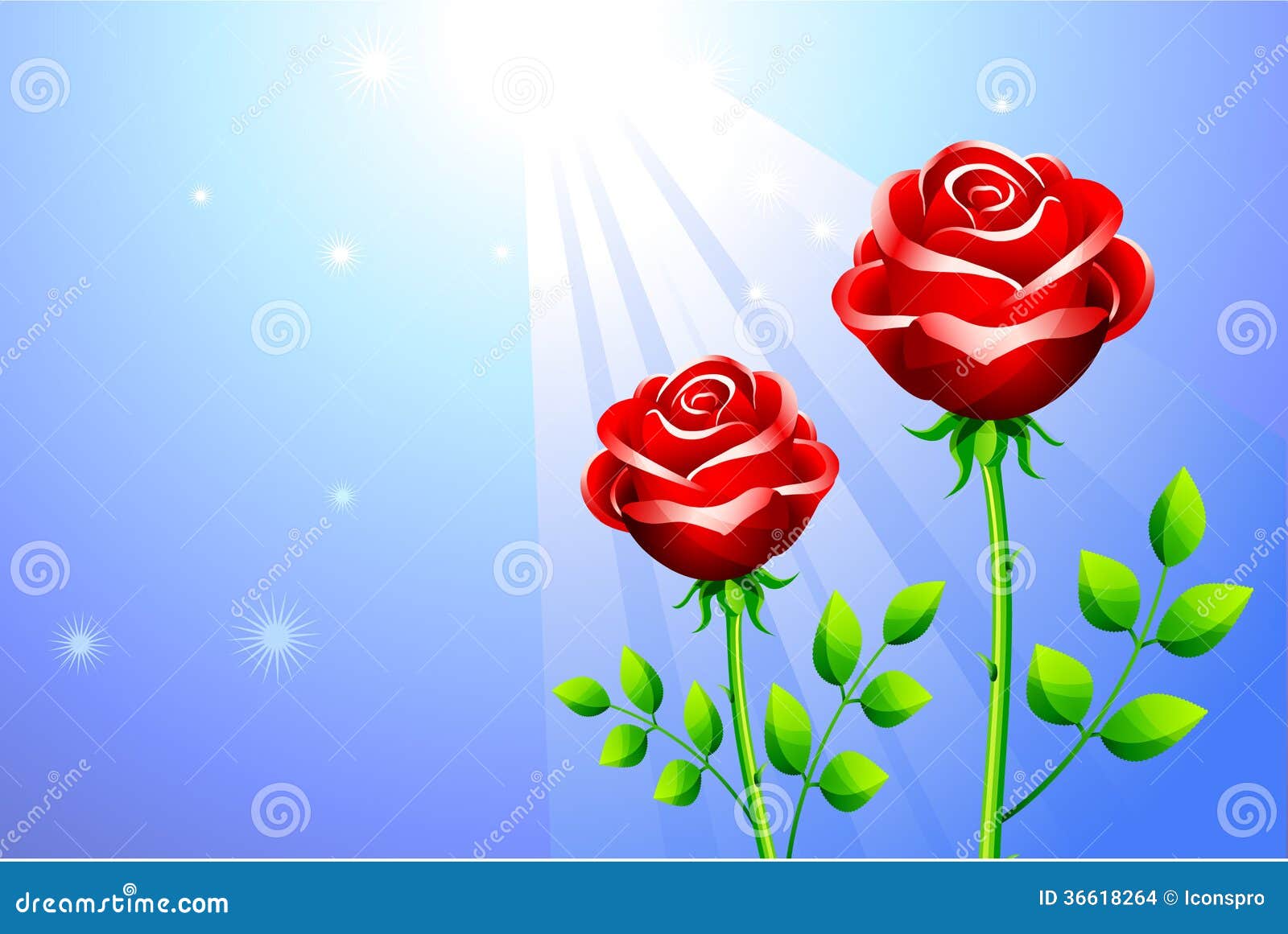 Roses on Bright Internet Icon Stock Illustration - Illustration of ...