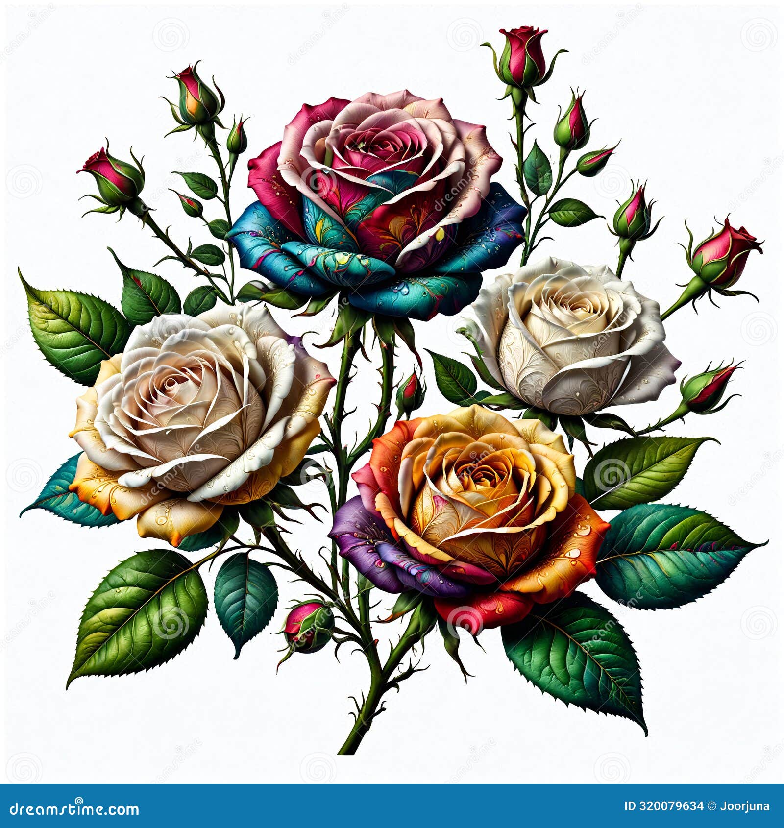 Roses Clipart Bundle, Featuring Detailed Roses Pack, Sublimation ...