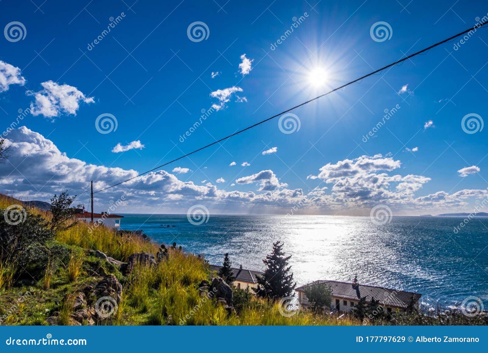 Roses on Costa Brava, Catalonia, Spain. Stock Image - Image of light ...