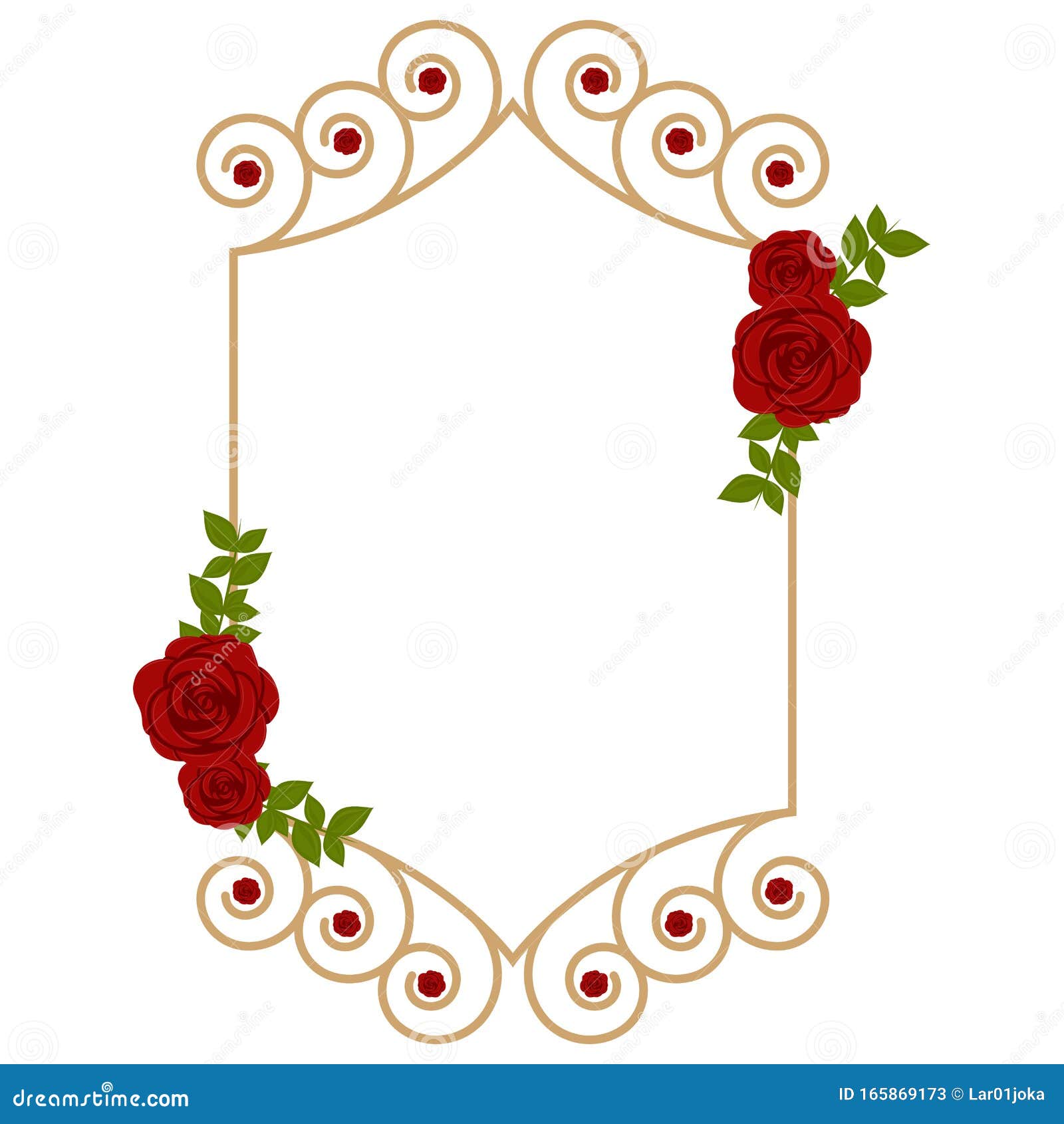 Roses frame illustration stock vector. Illustration of celebration ...