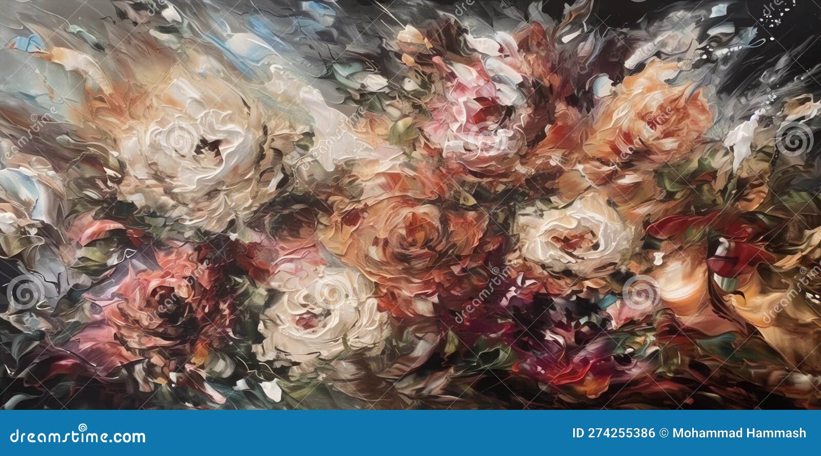 Roses in Hyper-realistic Surrealism, Made with Generative AI Stock ...