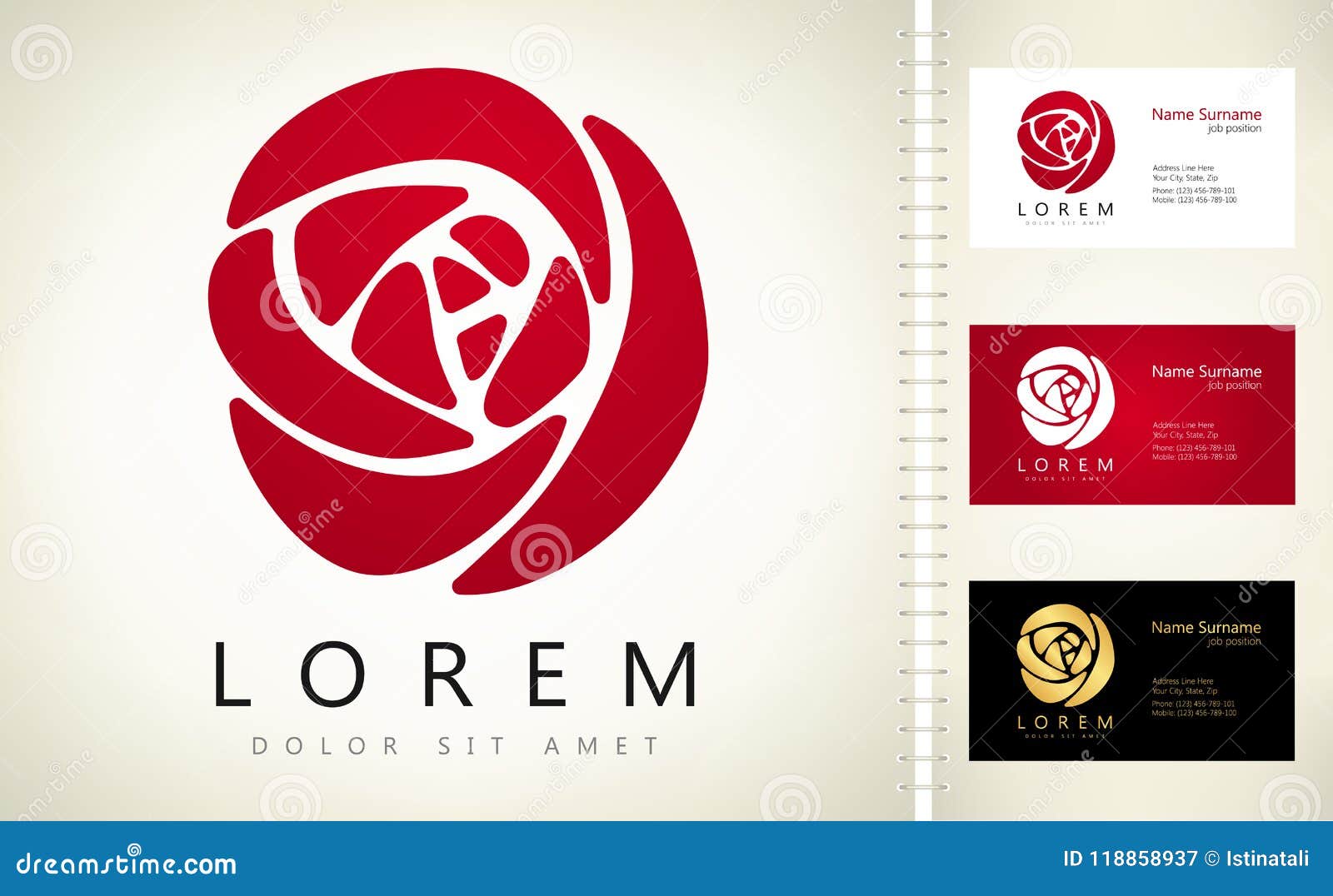 Roses logo vector stock vector. Illustration of roses - 118858937