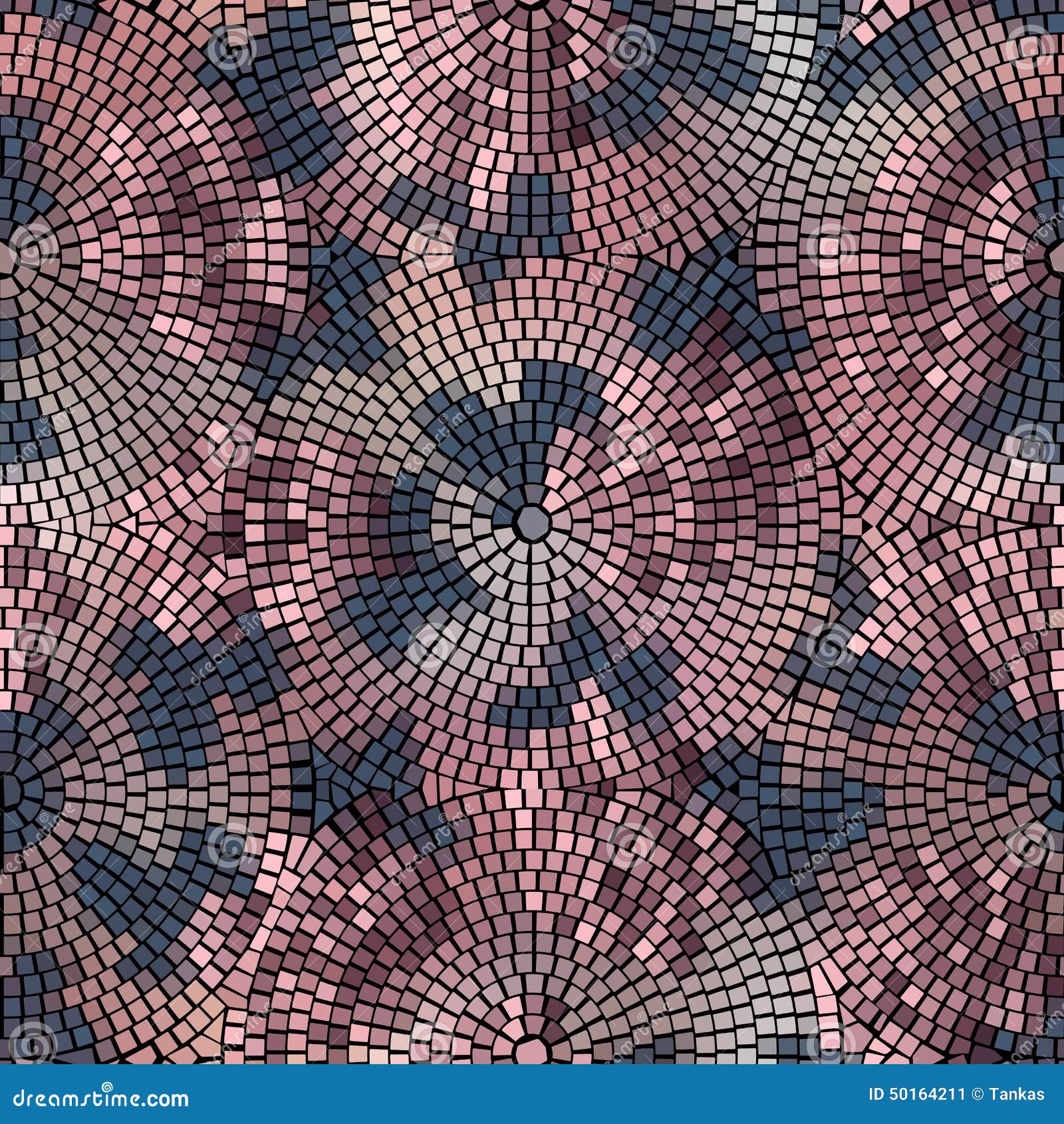 Roses Mosaic Cartoon Vector | CartoonDealer.com #50164211