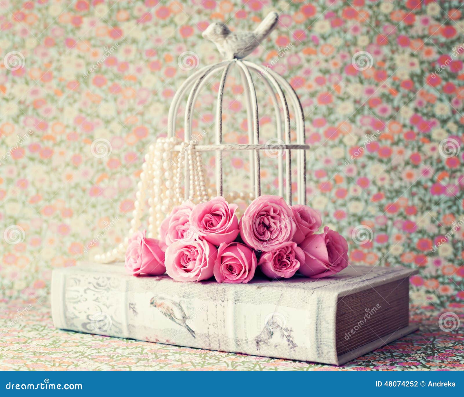 Roses over vintage book stock photo. Image of paris, macaron - 48074252