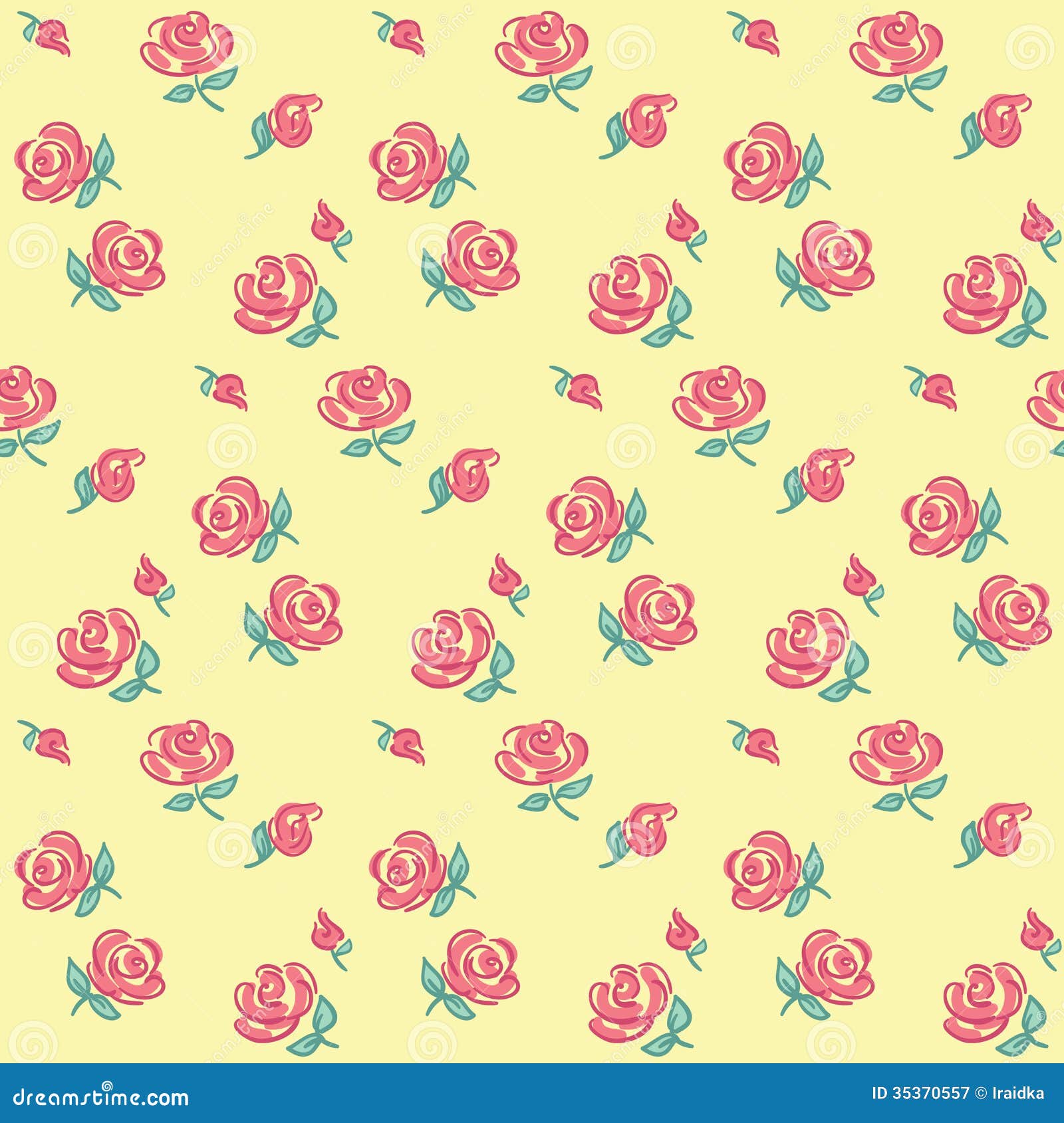 Roses pattern stock vector. Illustration of decor, decorative - 35370557