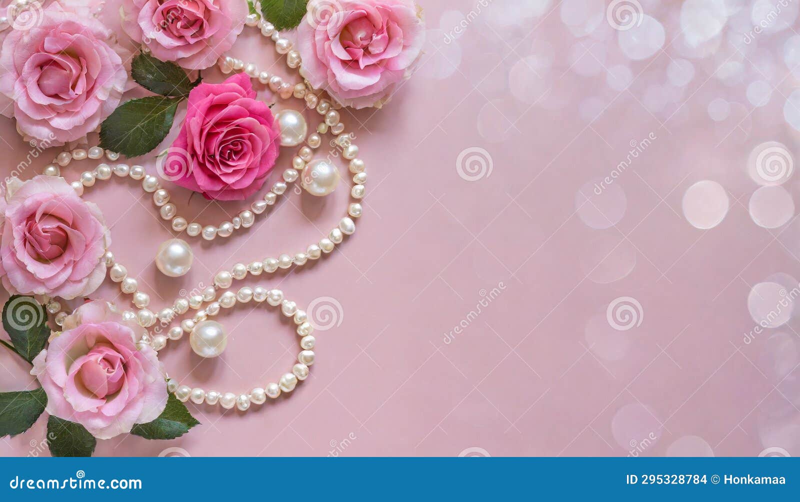Roses and Pearls Background Stock Photo - Image of backdrop, classy ...