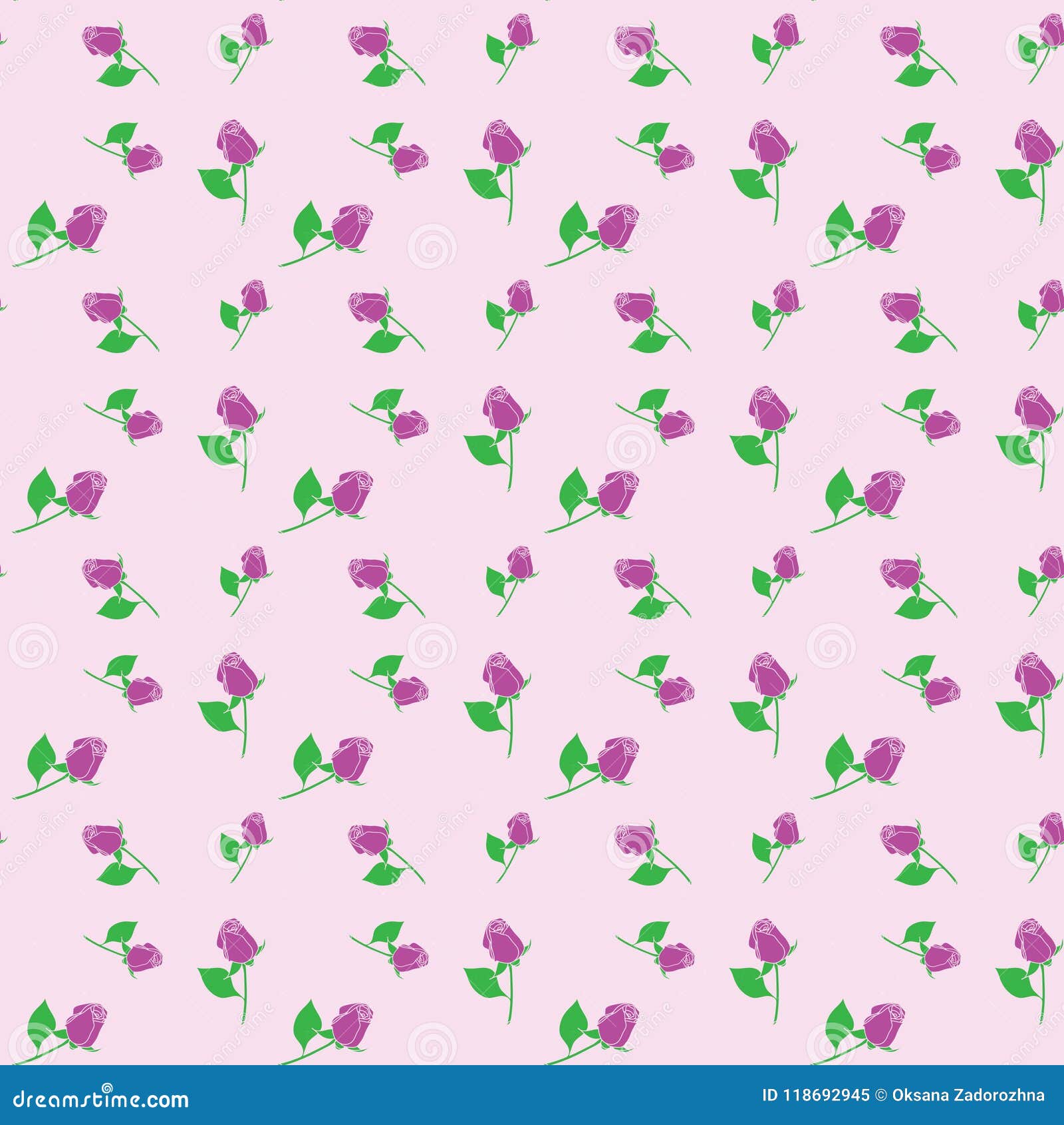 Roses Seamless Vector Geometric Background - Pattern for Continuous ...