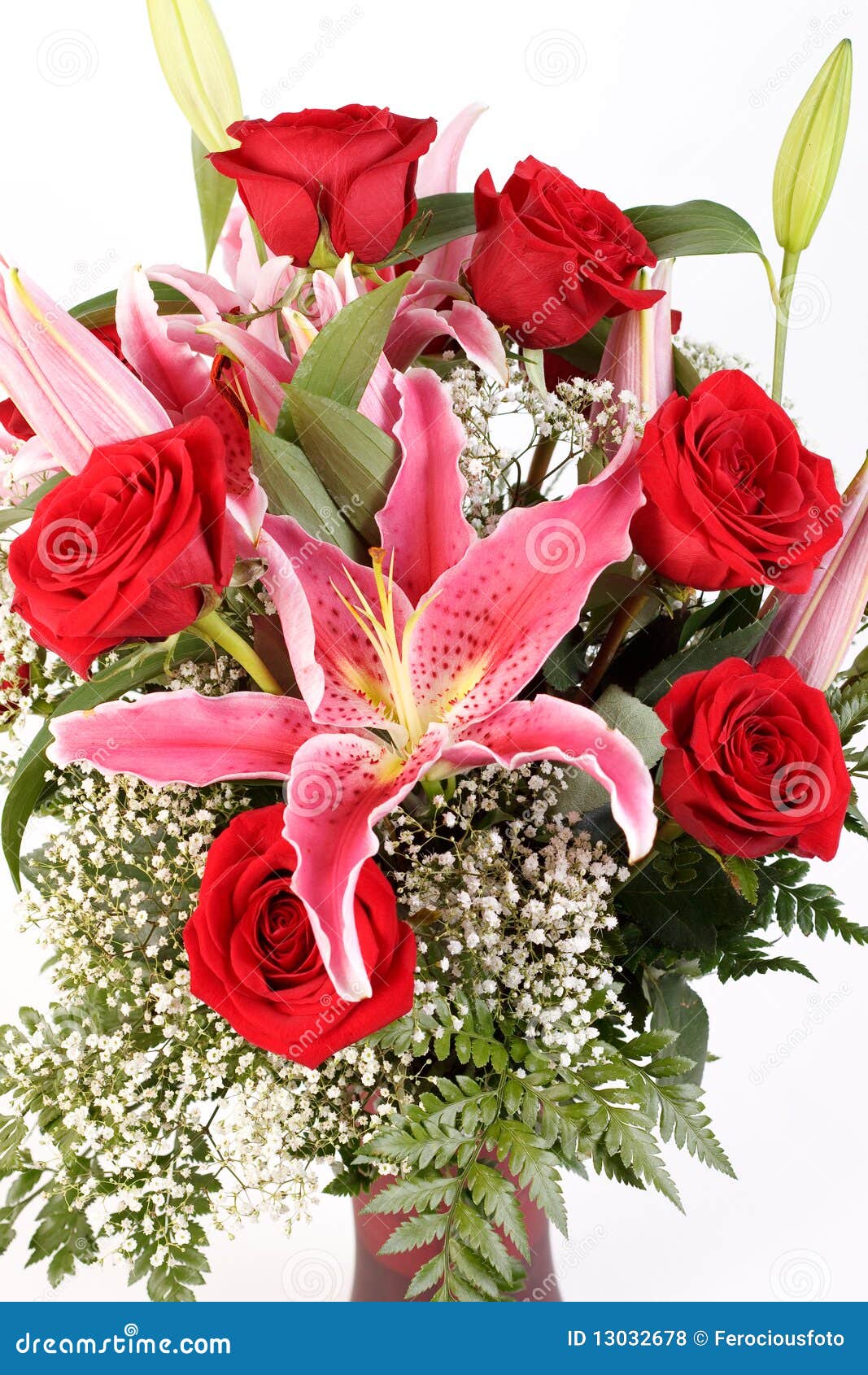 Roses and Star Gazer stock photo. Image of wedding, rose - 13032678