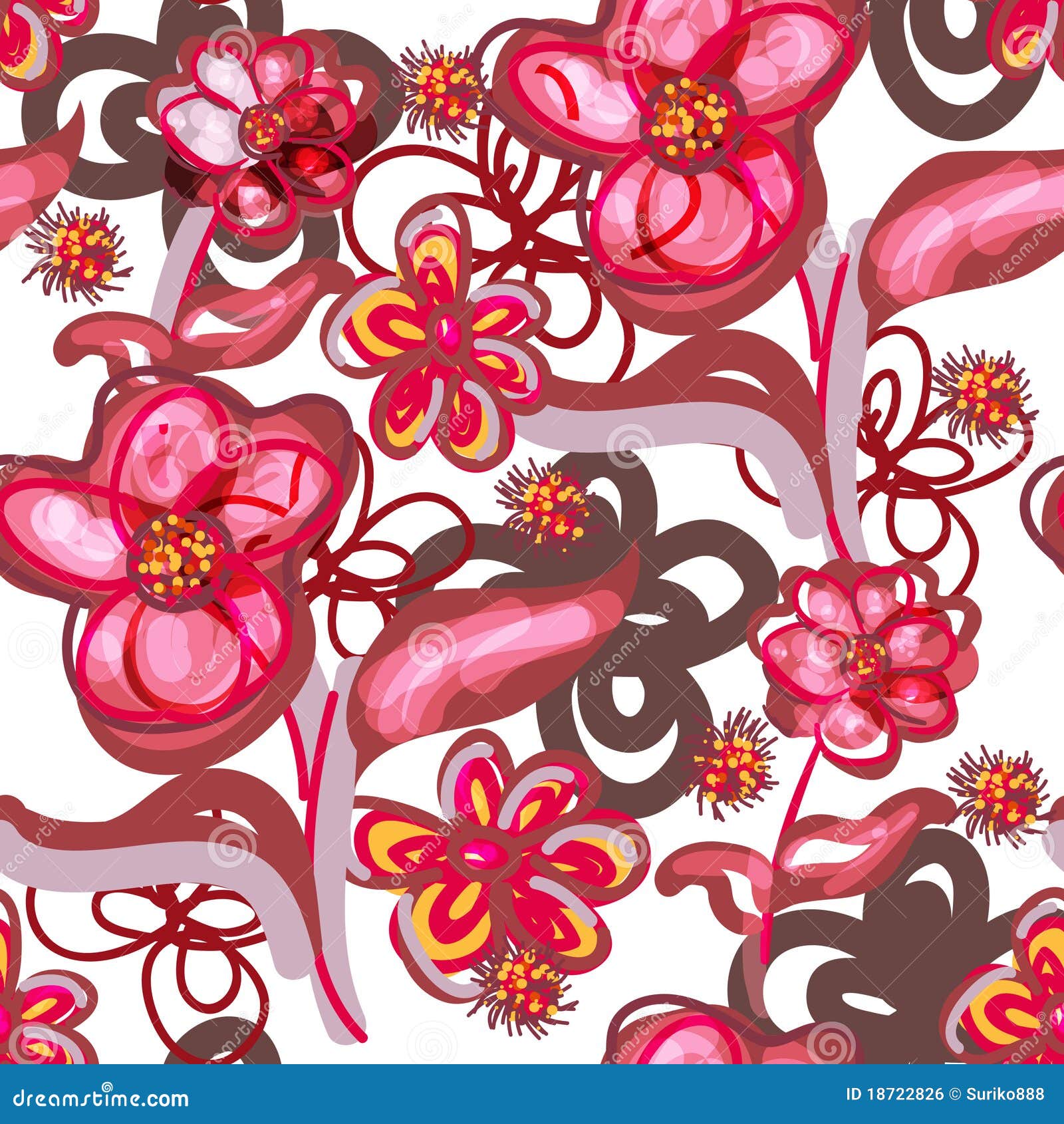 Roses texture stock vector. Illustration of ornamental - 18722826