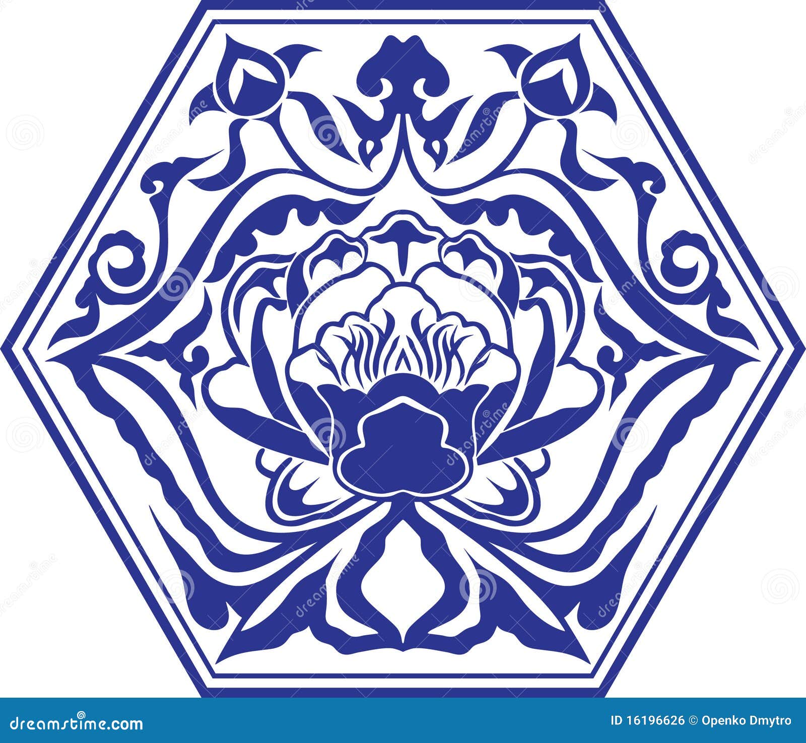 Rosetta stock vector. Illustration of floral, decoration - 16196626