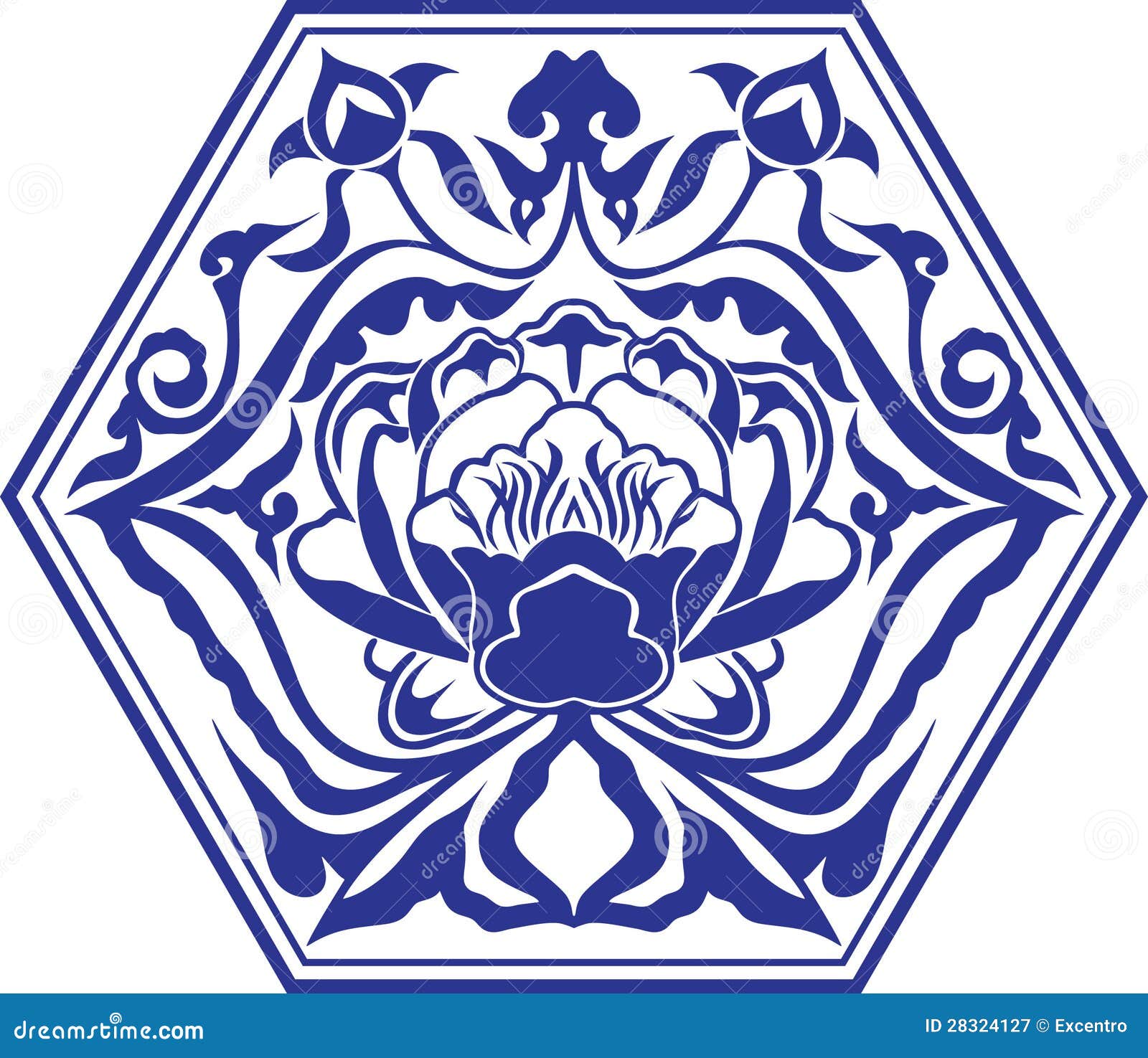 Rosetta stock vector. Illustration of elegance, construction - 28324127